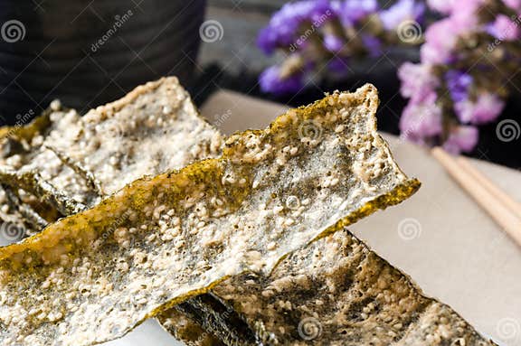 Deep fried seaweed stock photo. Image of asian, cooked - 233043270