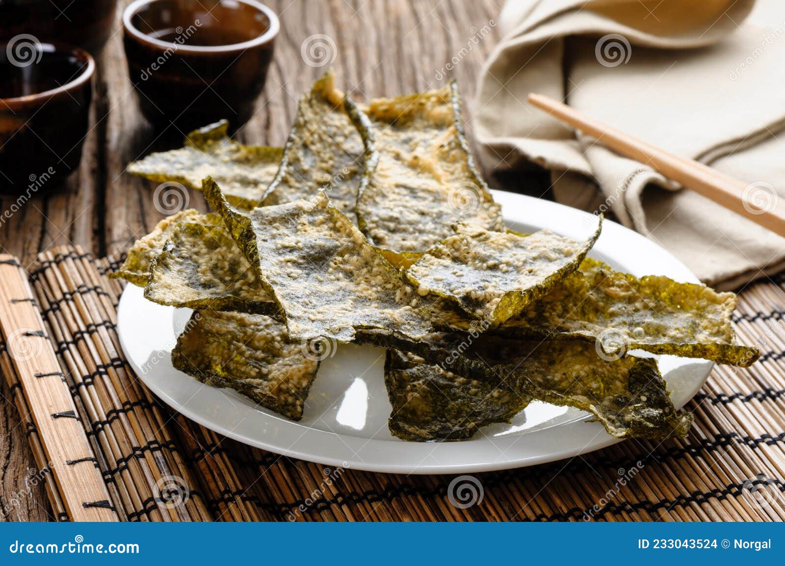 Deep fried seaweed stock photo. Image of eatable, gourmet - 233043524
