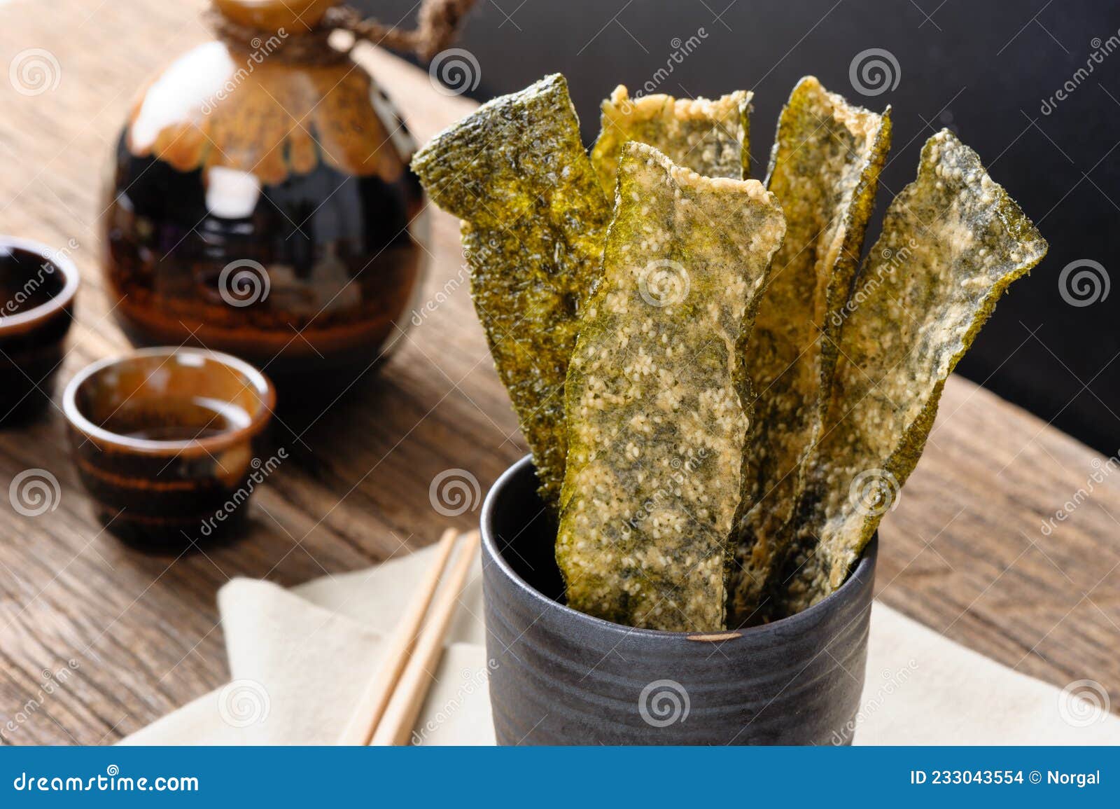 Deep fried seaweed stock photo. Image of roasted, eatable - 233043554