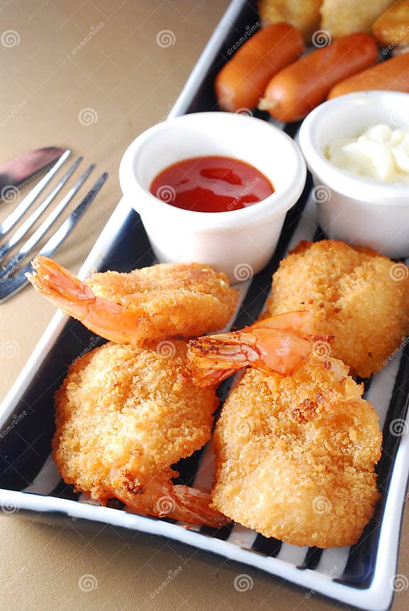 Deep fried shrimp stock image. Image of italian, cuicine - 25903401