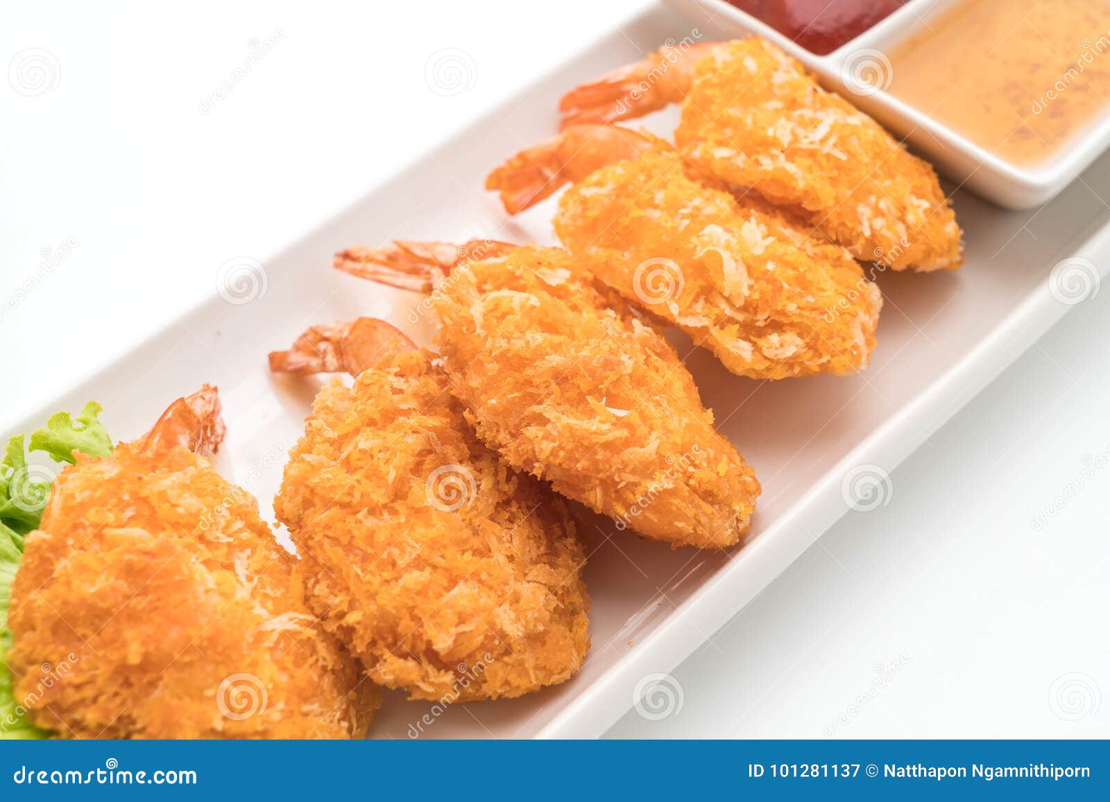 Deep fried shrimp stock image. Image of gourmet, snack - 101281137