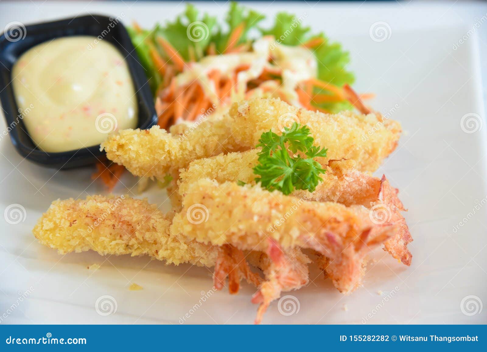 Deep Fried Shrimp Platter, Also Known As Popcorn Shrimp. Also Available ...
