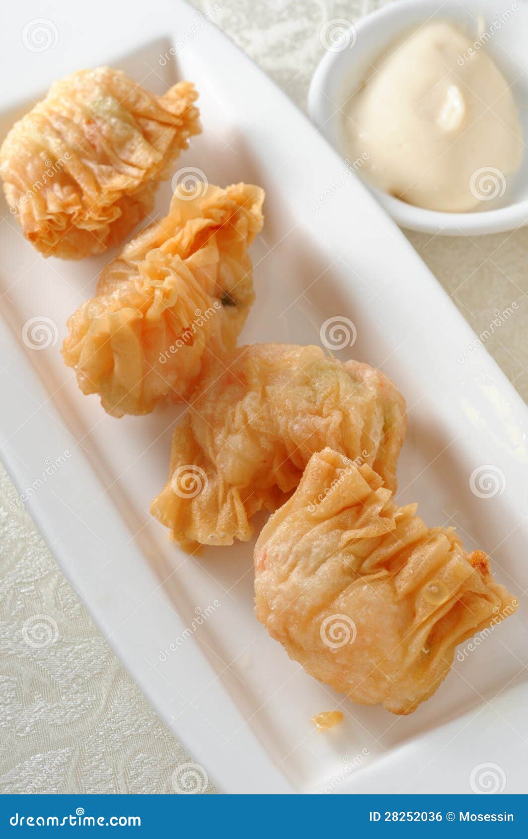 Deep fried shrimp puffy stock photo. Image of puff, sauce - 28252036