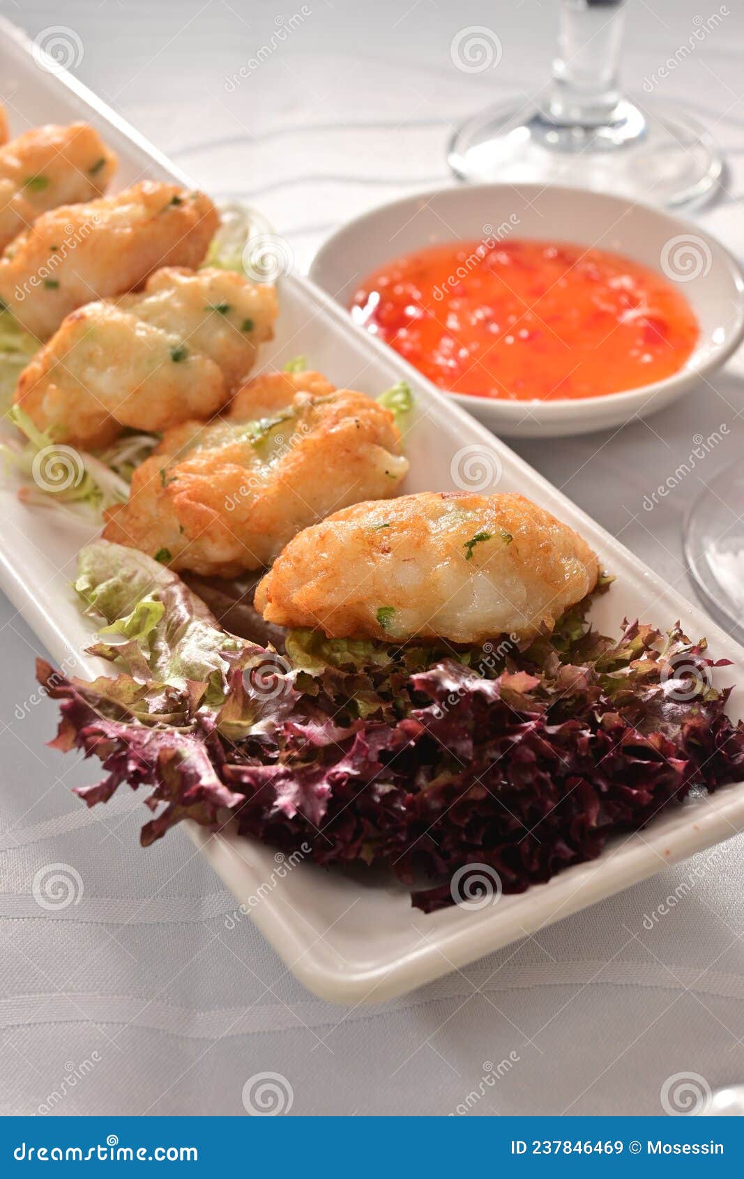 Deep Fried Shrimp Puffy Nugget Stock Image - Image of topping, style ...