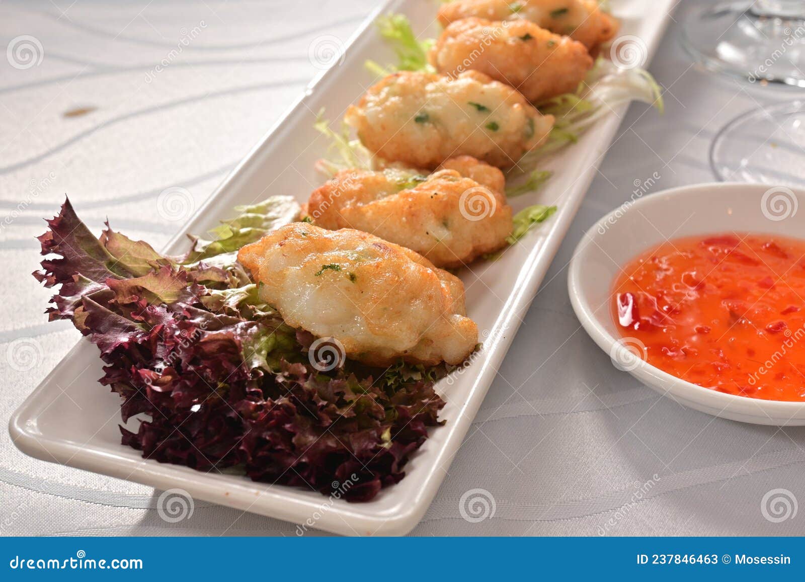 Deep Fried Shrimp Puffy Nugget Stock Image - Image of glass ...