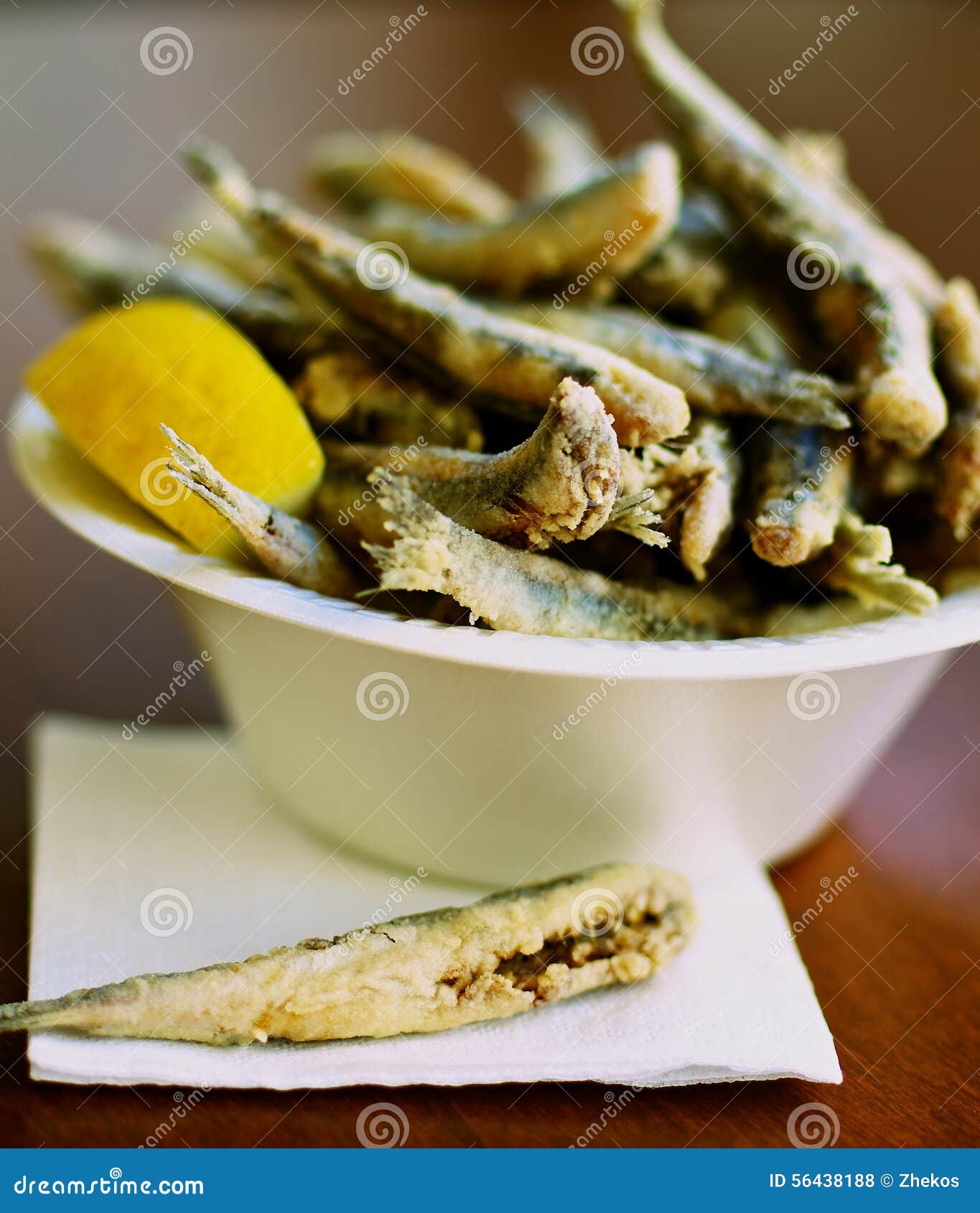 Deep Fried Small Fish stock photo. Image of focus, appetizer - 56438188