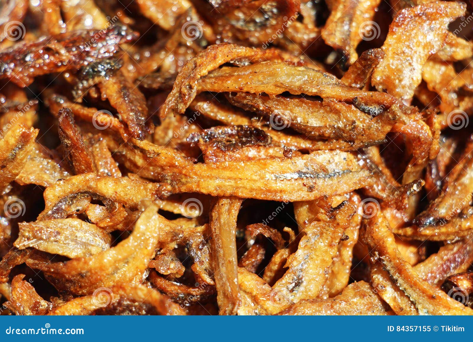 Deep-fried small fish stock image. Image of small, thai - 84357155