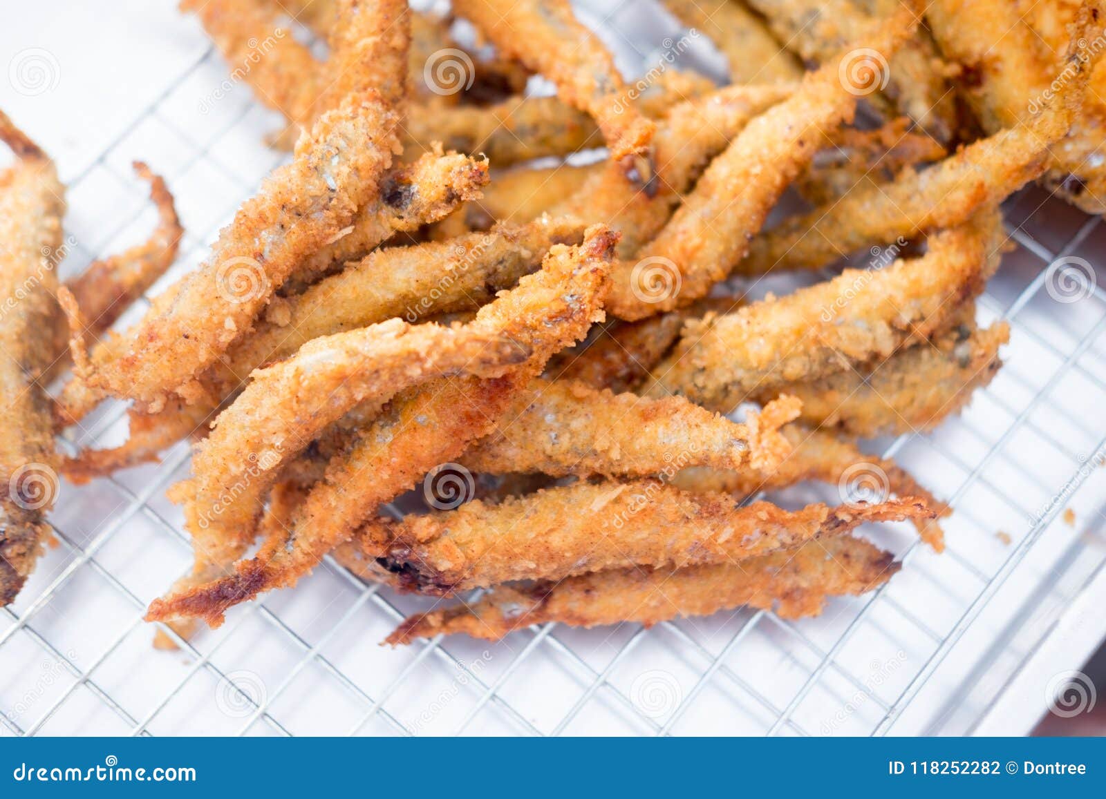 Deep Fried Smelt Fish with Many Eggs Stock Photo - Image of tasty ...
