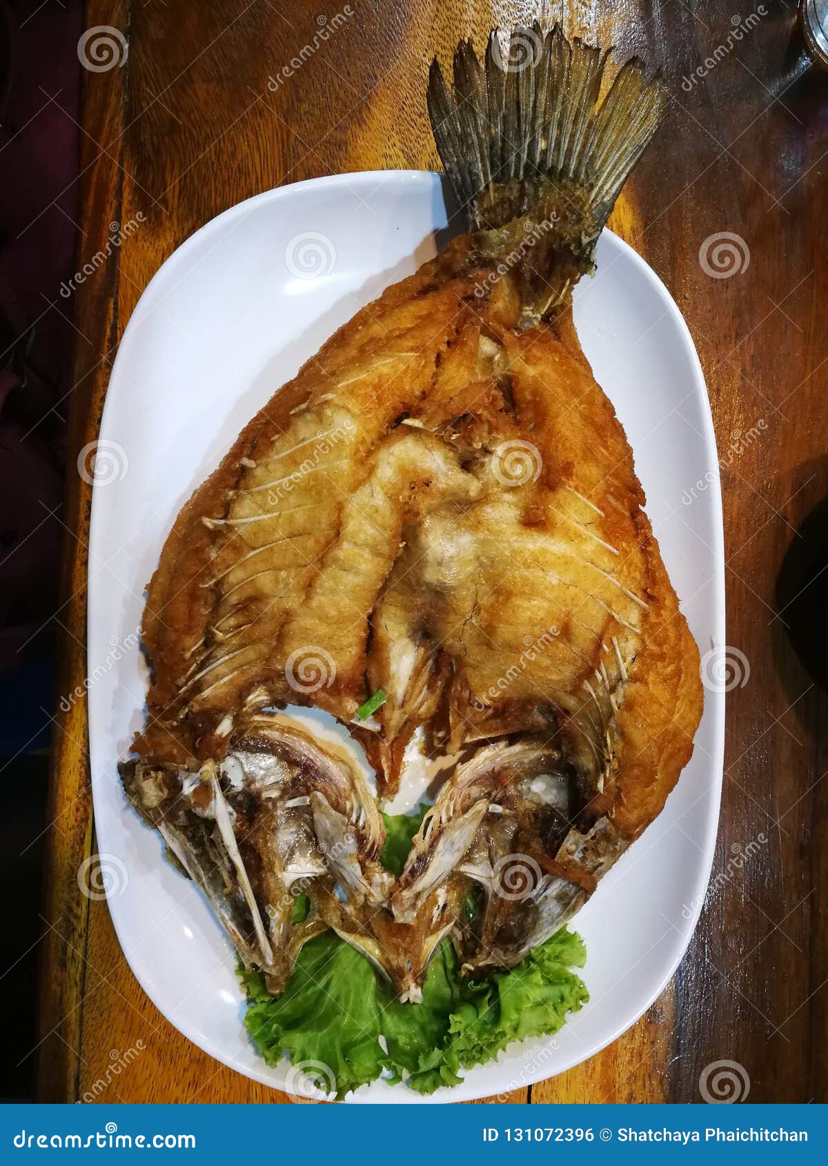 Deep Fried Snapper with Fish Sauce Star Stock Photo - Image of grill ...