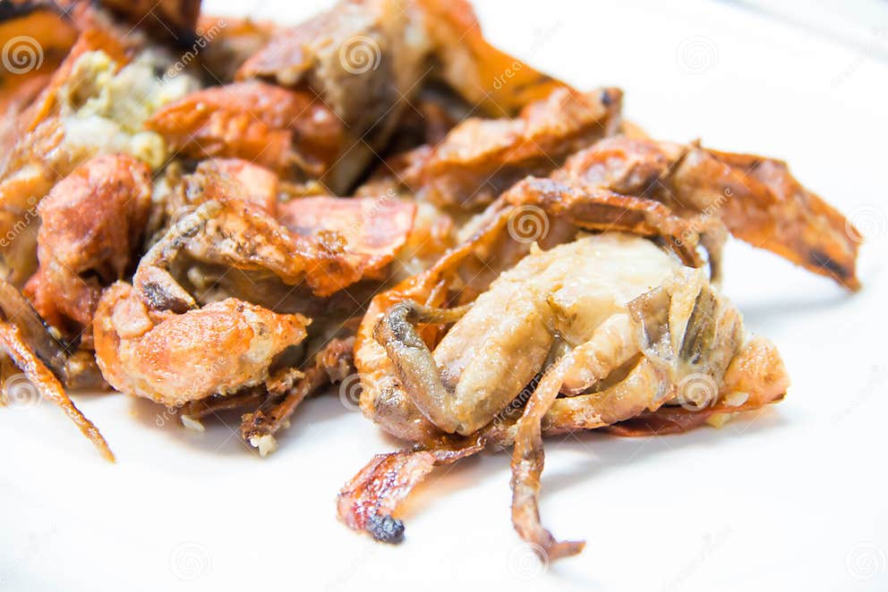 Deep fried soft shell crab stock image. Image of dinner - 111854157