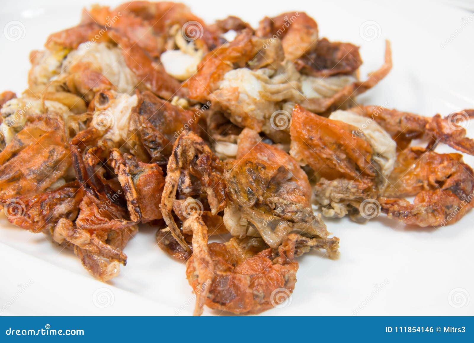 Deep fried soft shell crab stock photo. Image of background - 111854146