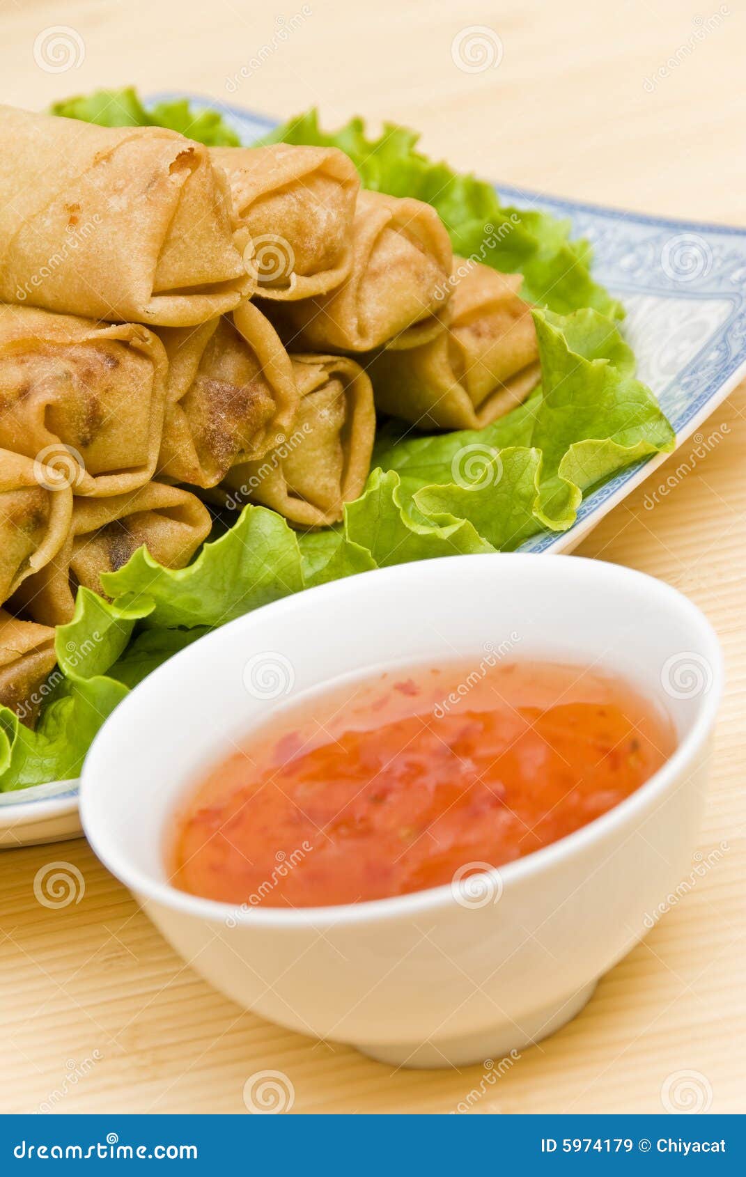 Deep Fried Spring Rolls stock image. Image of dish, stack - 5974179