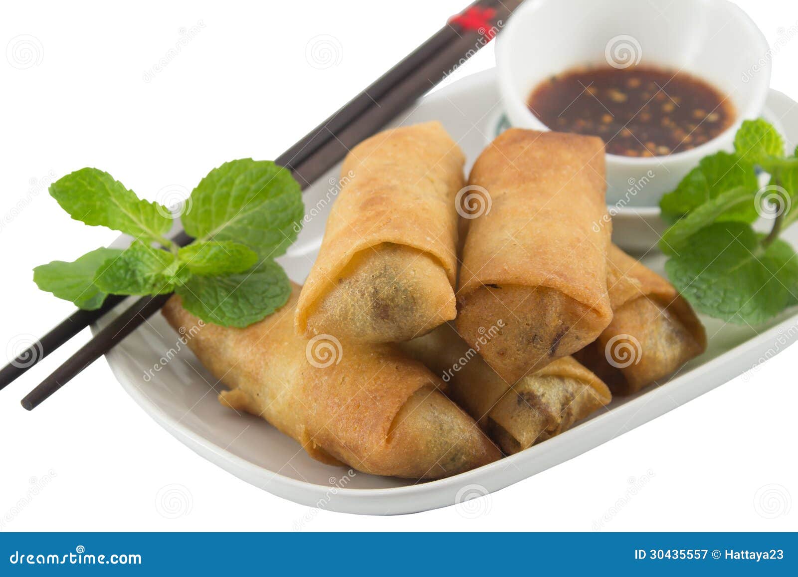 Deep fried spring rolls stock image. Image of cookery - 30435557