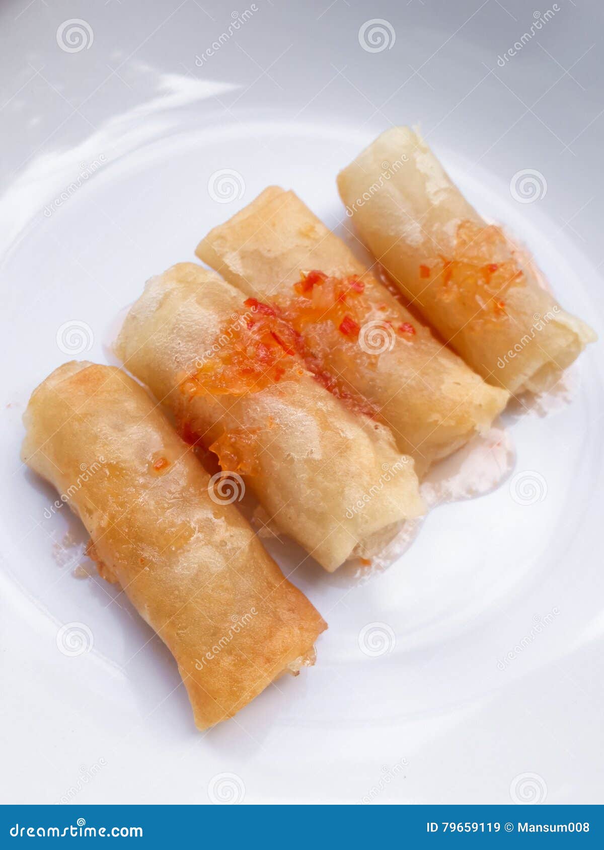 Deep Fried Spring Rolls Food Stock Image - Image of lunch, sweet: 79659119