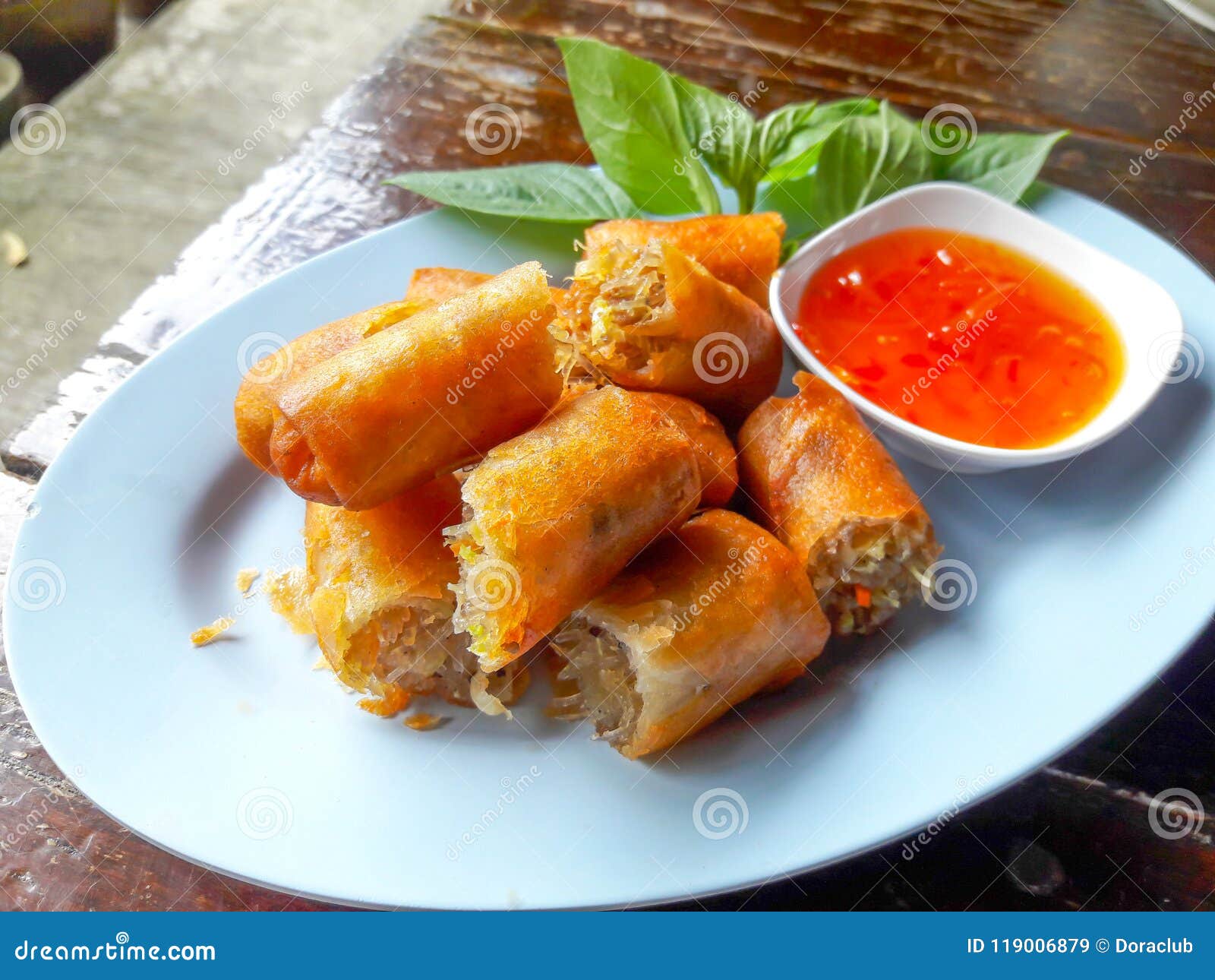 Deep fried spring rolls stock image. Image of cuisine - 119006879