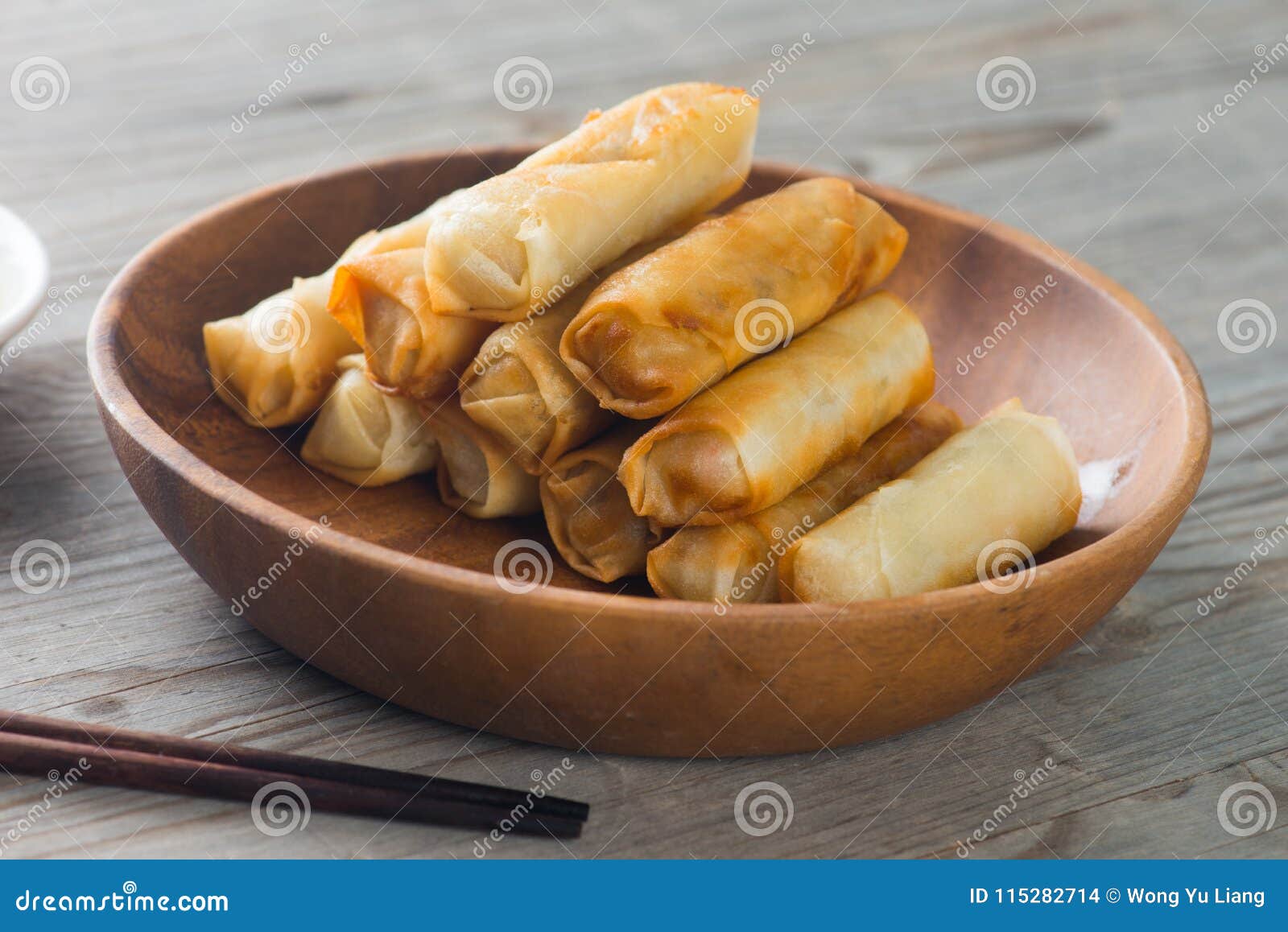Deep Fried Spring Rolls , Popia Stock Photo - Image of bowl, wrap ...
