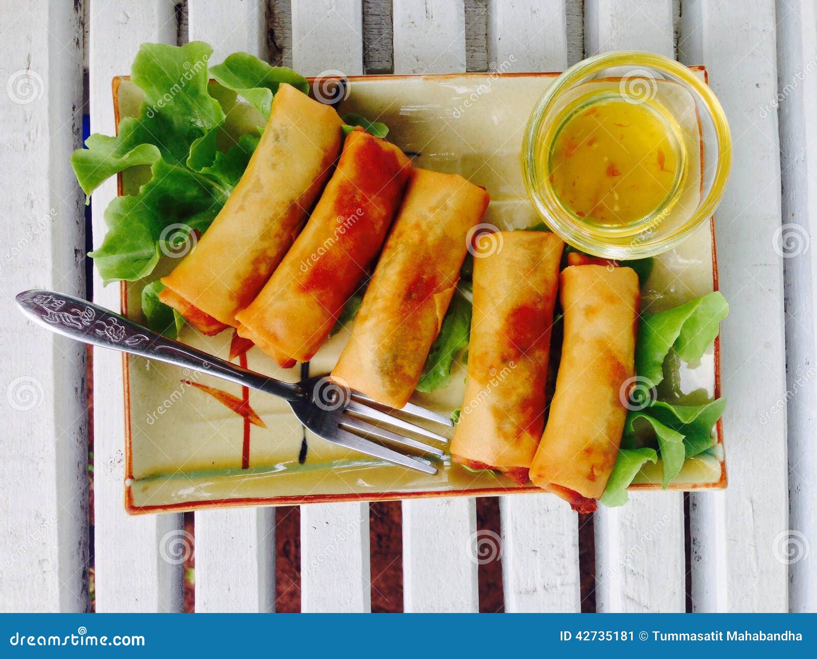 Deep fried spring rolls stock image. Image of dinner - 42735181
