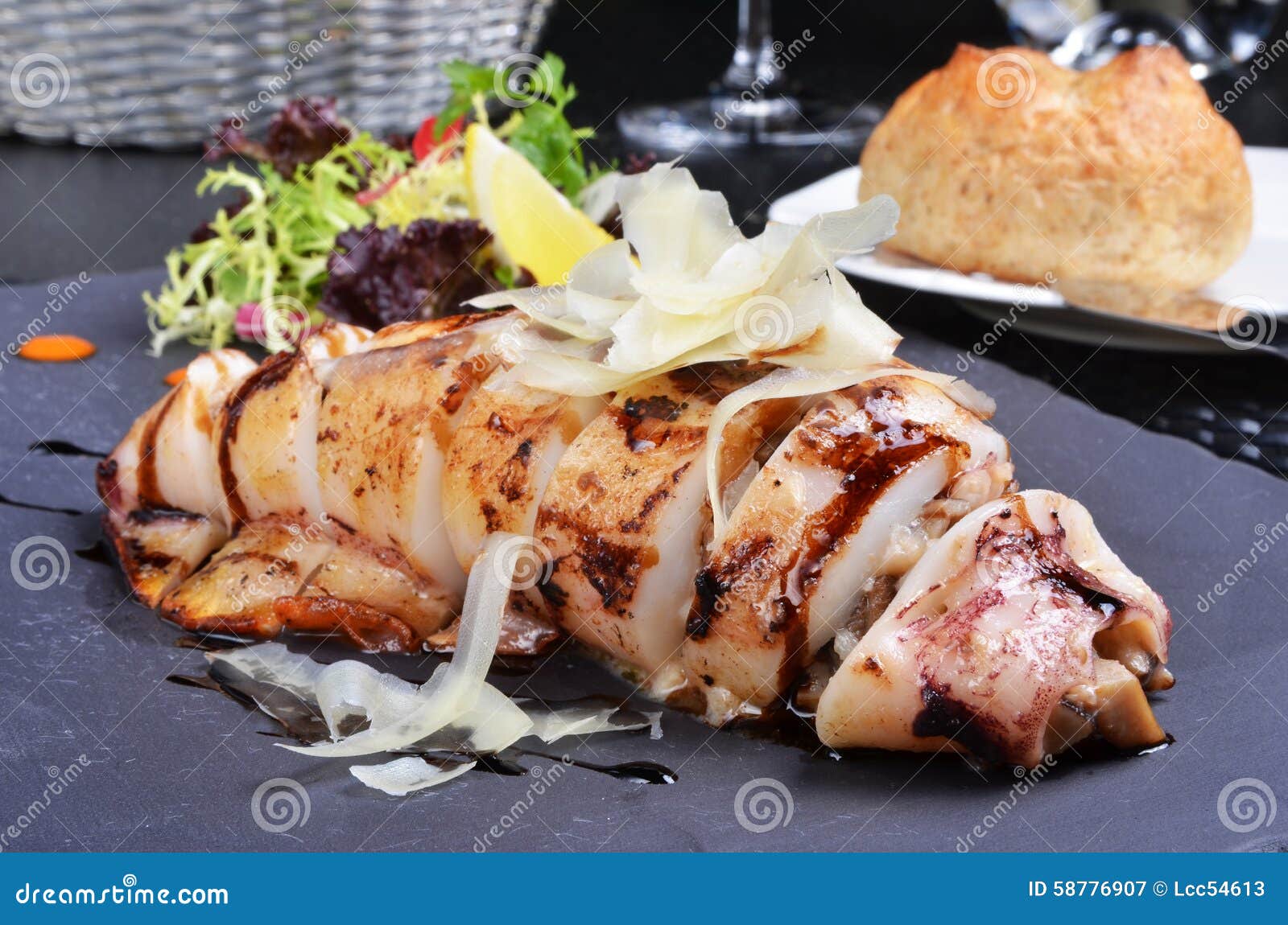 Deep fried squid stock image. Image of cuisine, fresh - 58776907