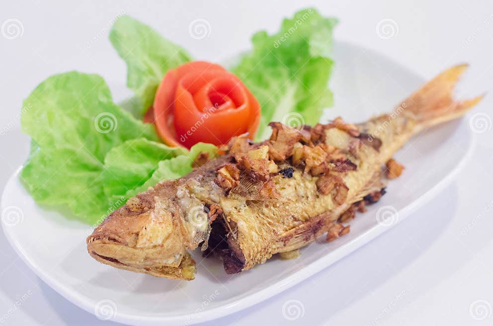 Deep Fried whole fish stock photo. Image of photograph - 54056244