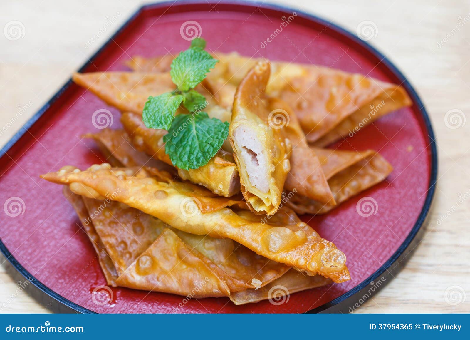 Deep Fried Wonton stock image. Image of cooked, yummy - 37954365