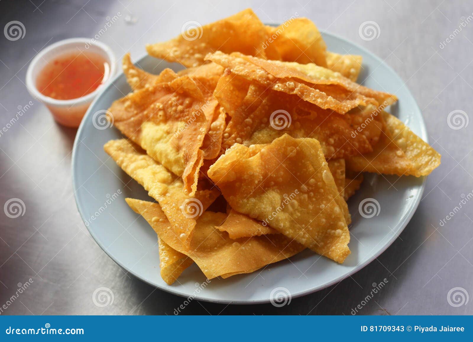 Deep Fried Wonton stock image. Image of cooked, american - 81709343