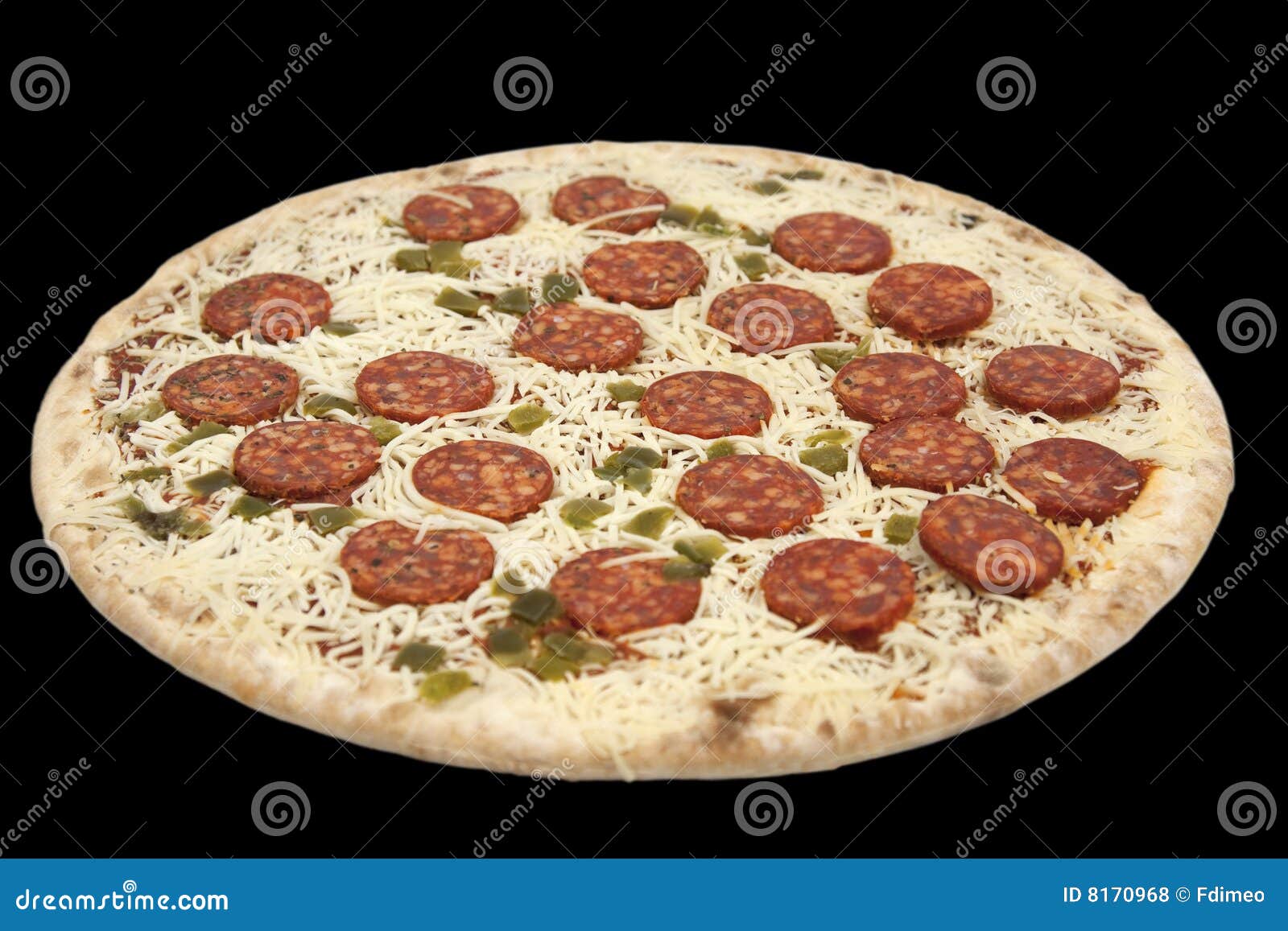Deep-frozen pizza stock photo. Image of sausage, pizza - 8170968