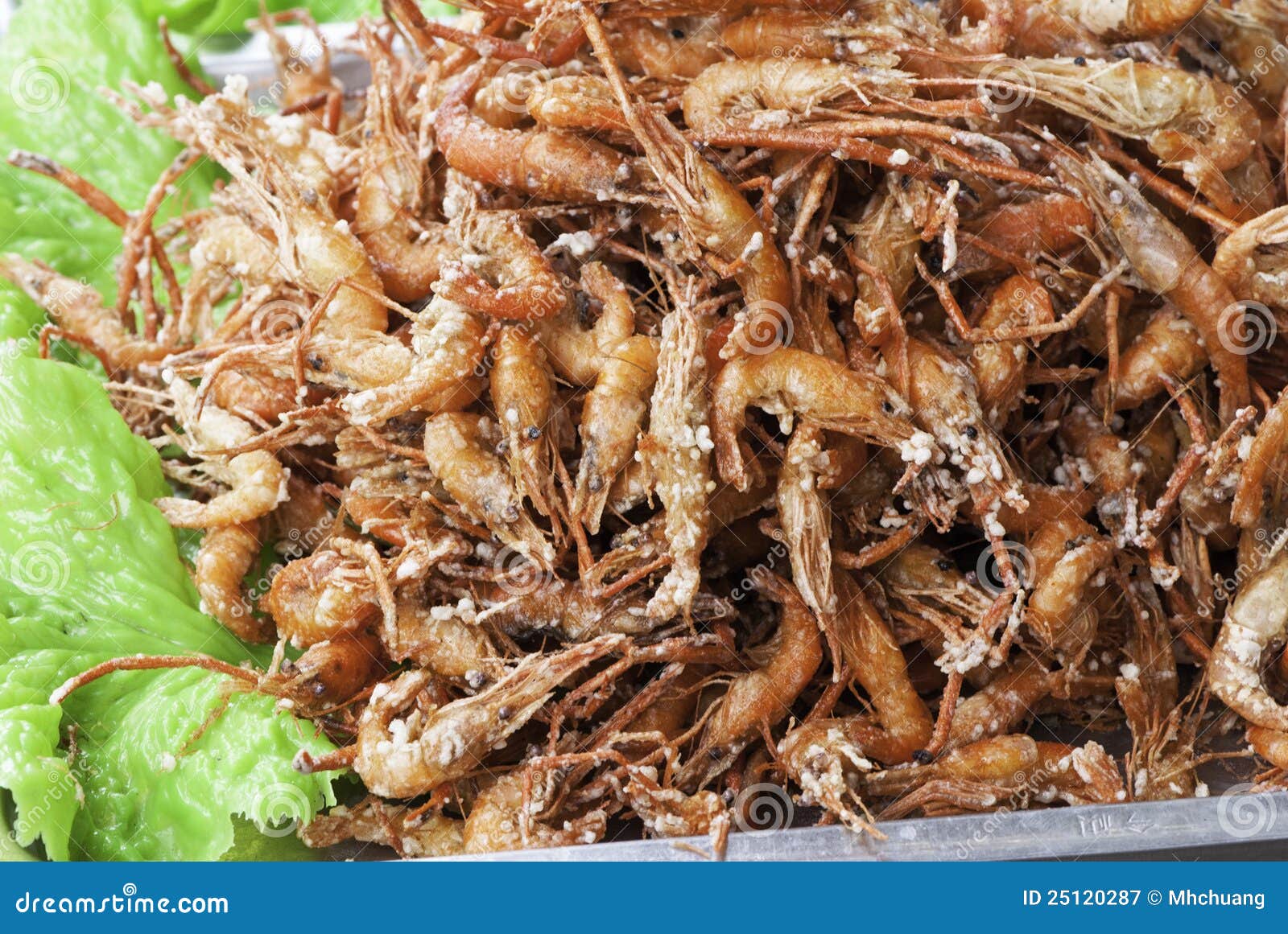 The Deep-fry Food of River Shrimp Stock Image - Image of cuttlefish ...