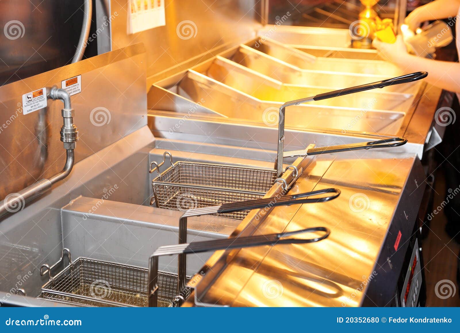 Deep fryer stock photo. Image of cooking, food, occupation - 20352680