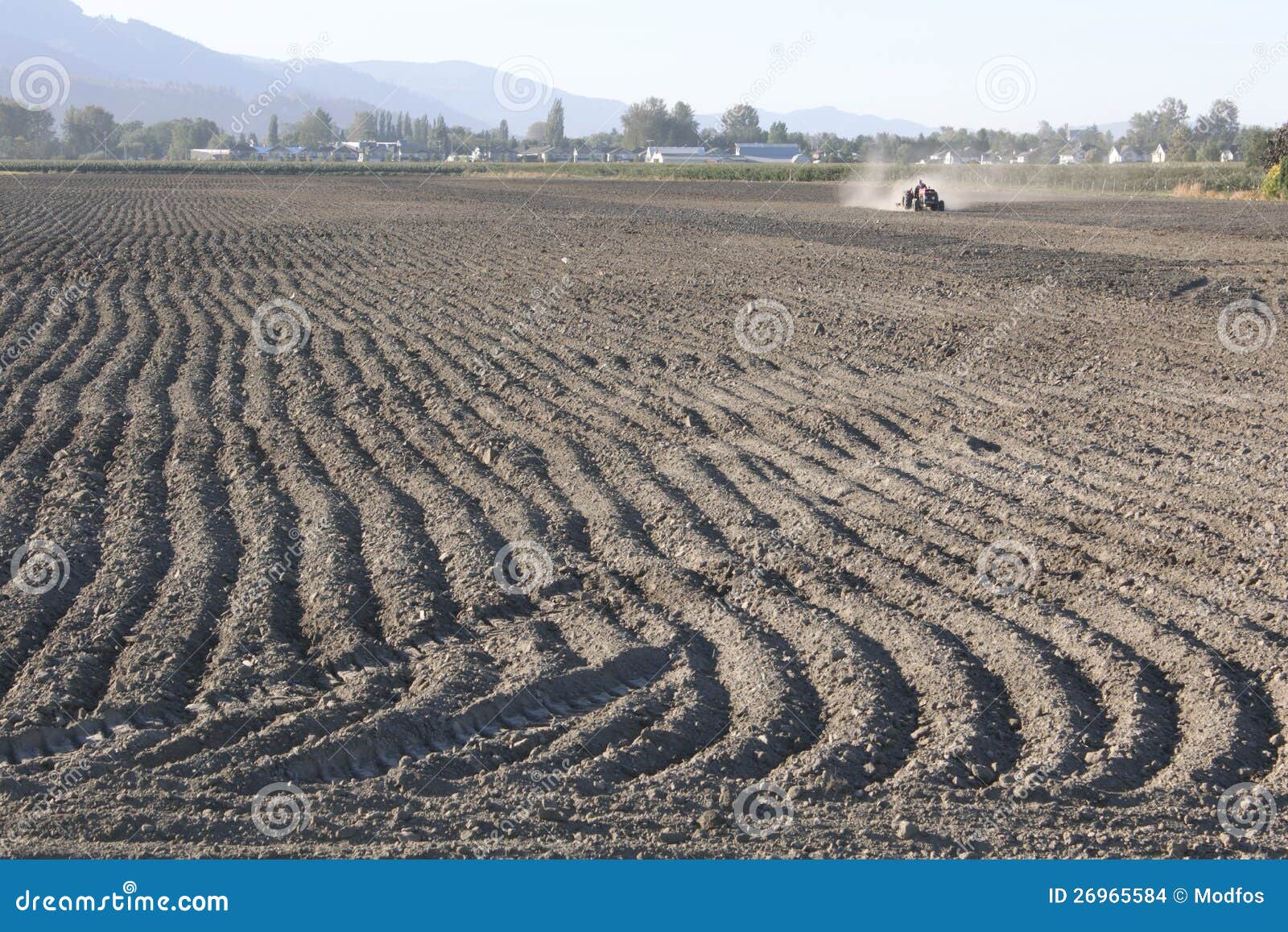 Deep Furrows in Field stock photo. Image of dirt, acreage - 26965584