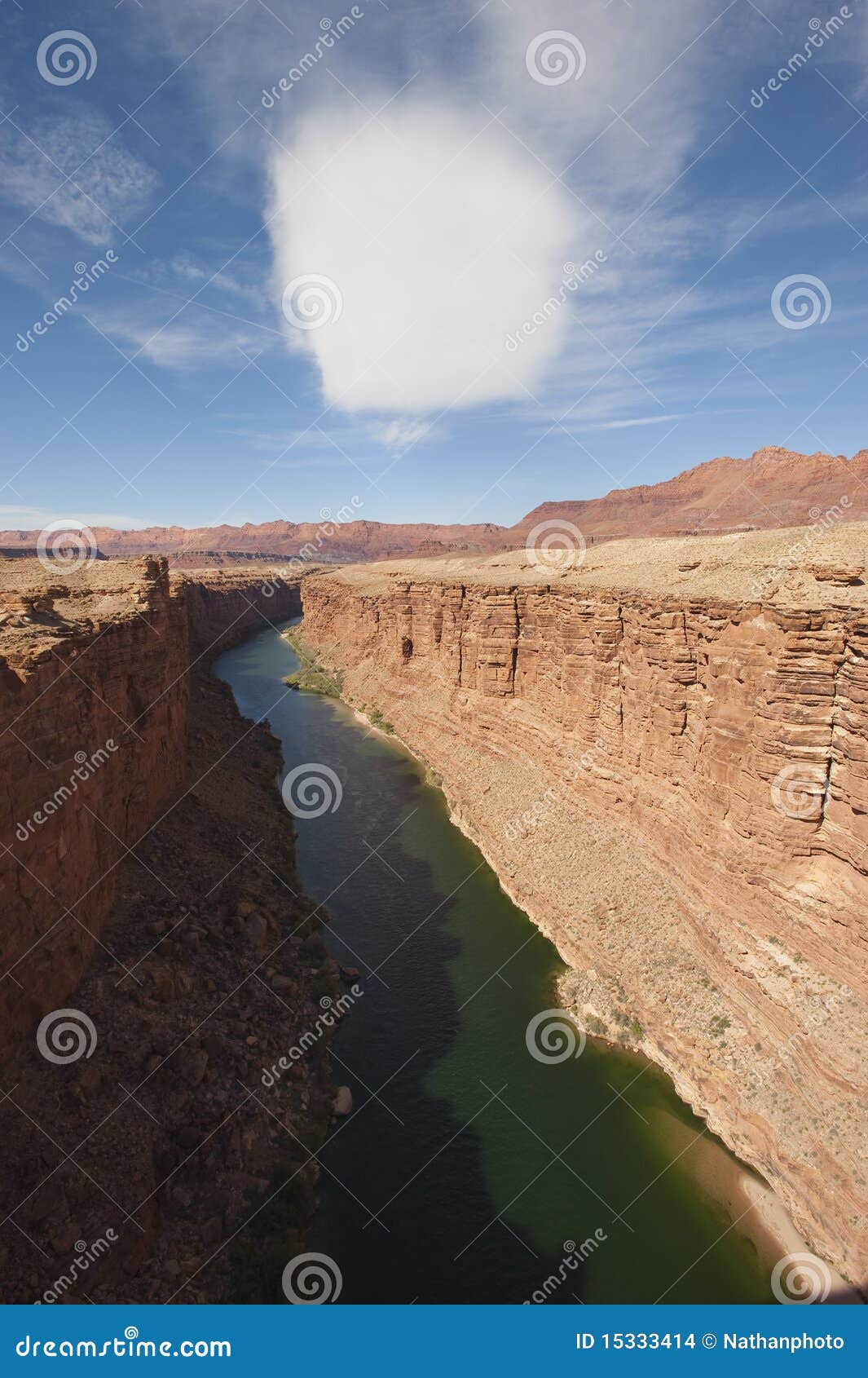 Deep Gorge of the Colorado River Stock Photo - Image of river, desert ...