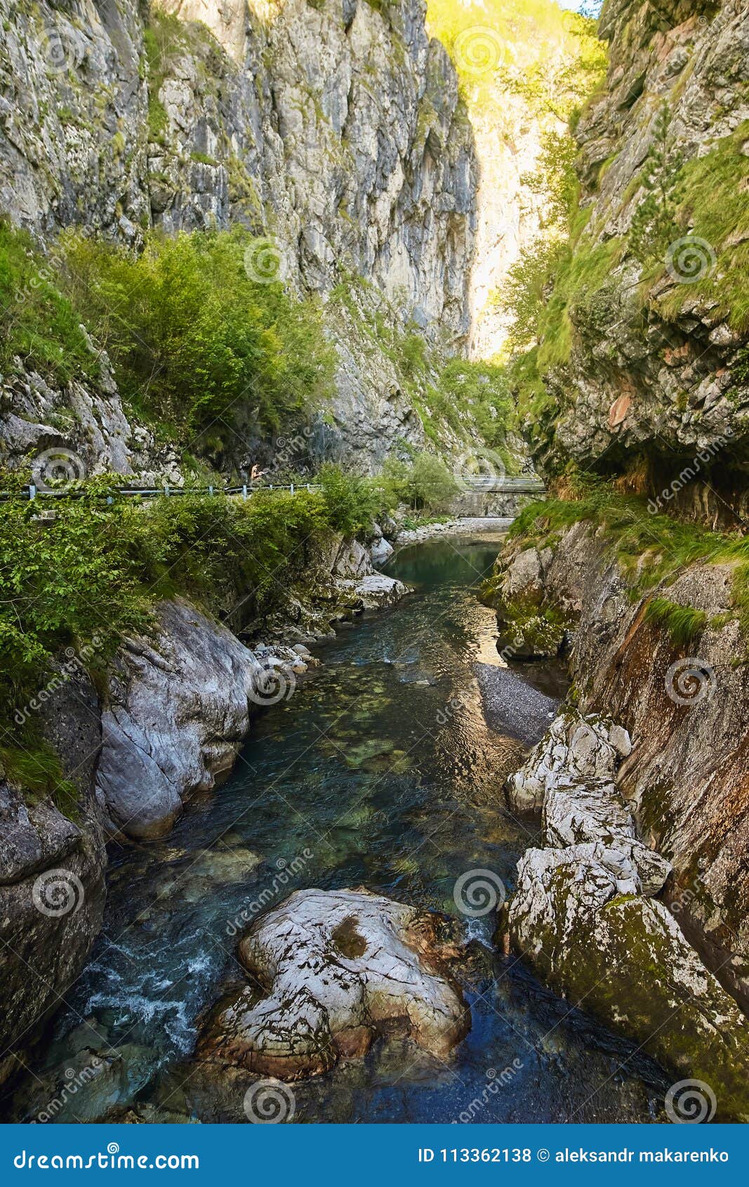 Deep Gorge in the Mountains of Italy. Stock Photo - Image of ...
