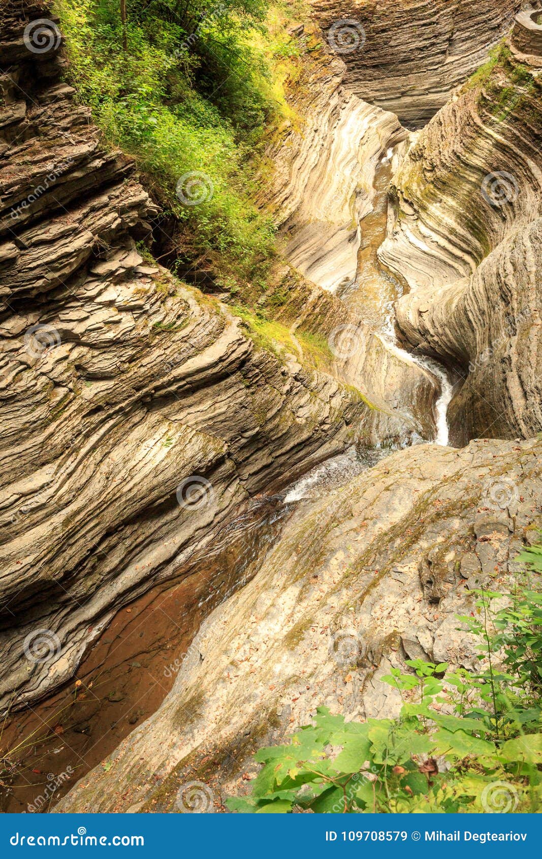 Deep Gorge Of Reka River At Skocjan Caves Royalty-Free Stock ...