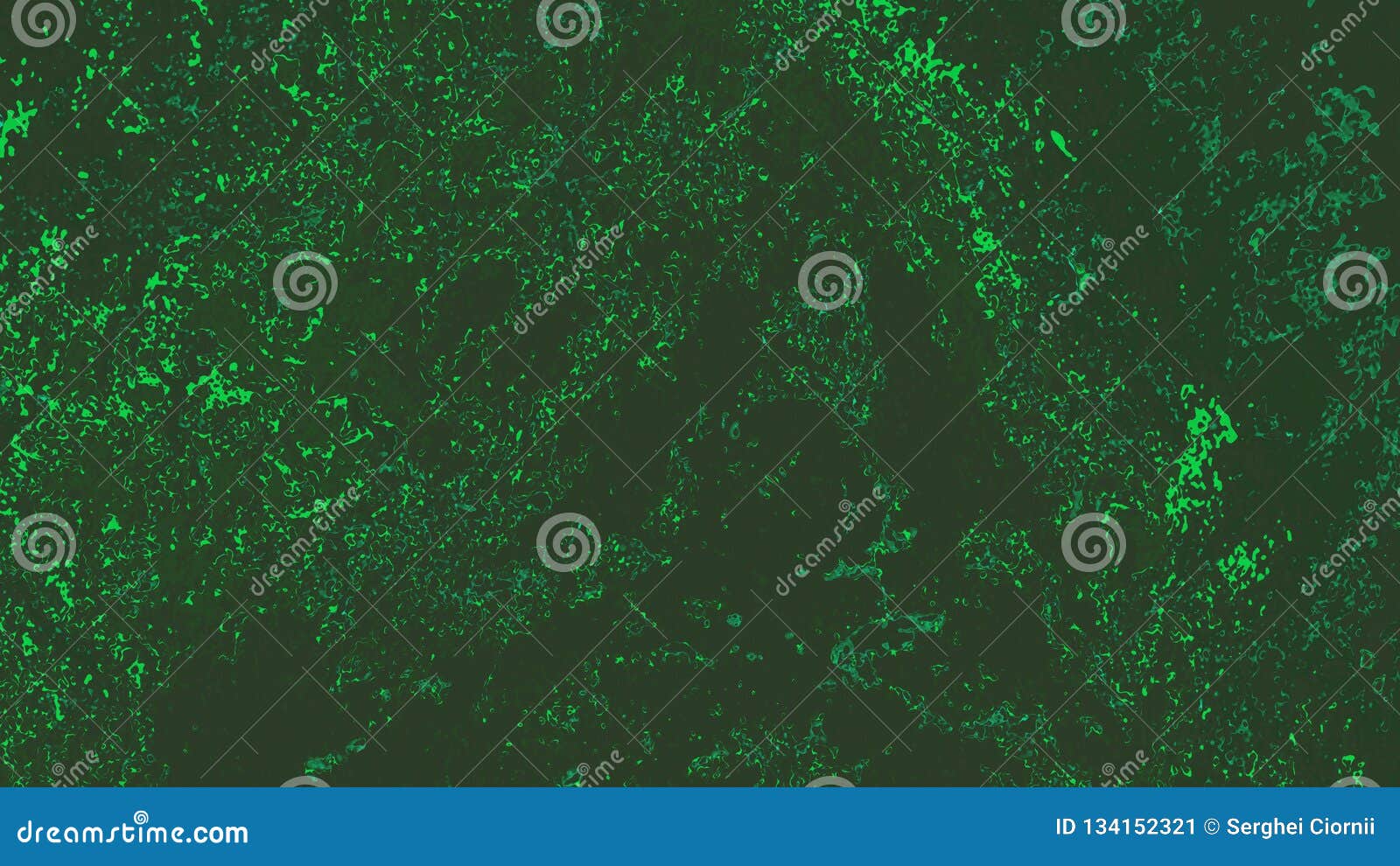 Deep Green Abstract Fluorescent Background with Bright Sparkling Lights ...