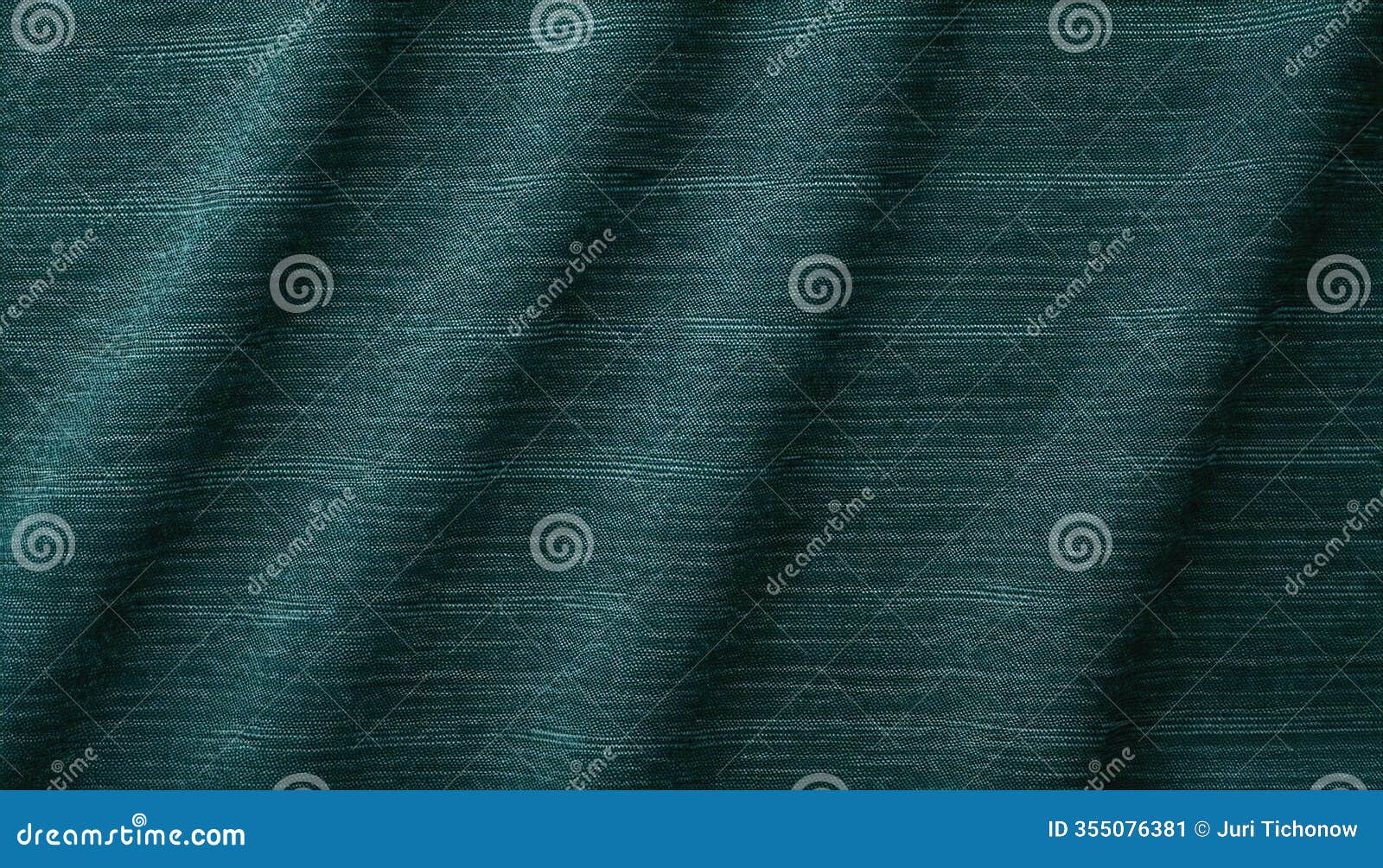 Deep Green Fabric with Subtle Horizontal Lines Creating a Textured Look ...