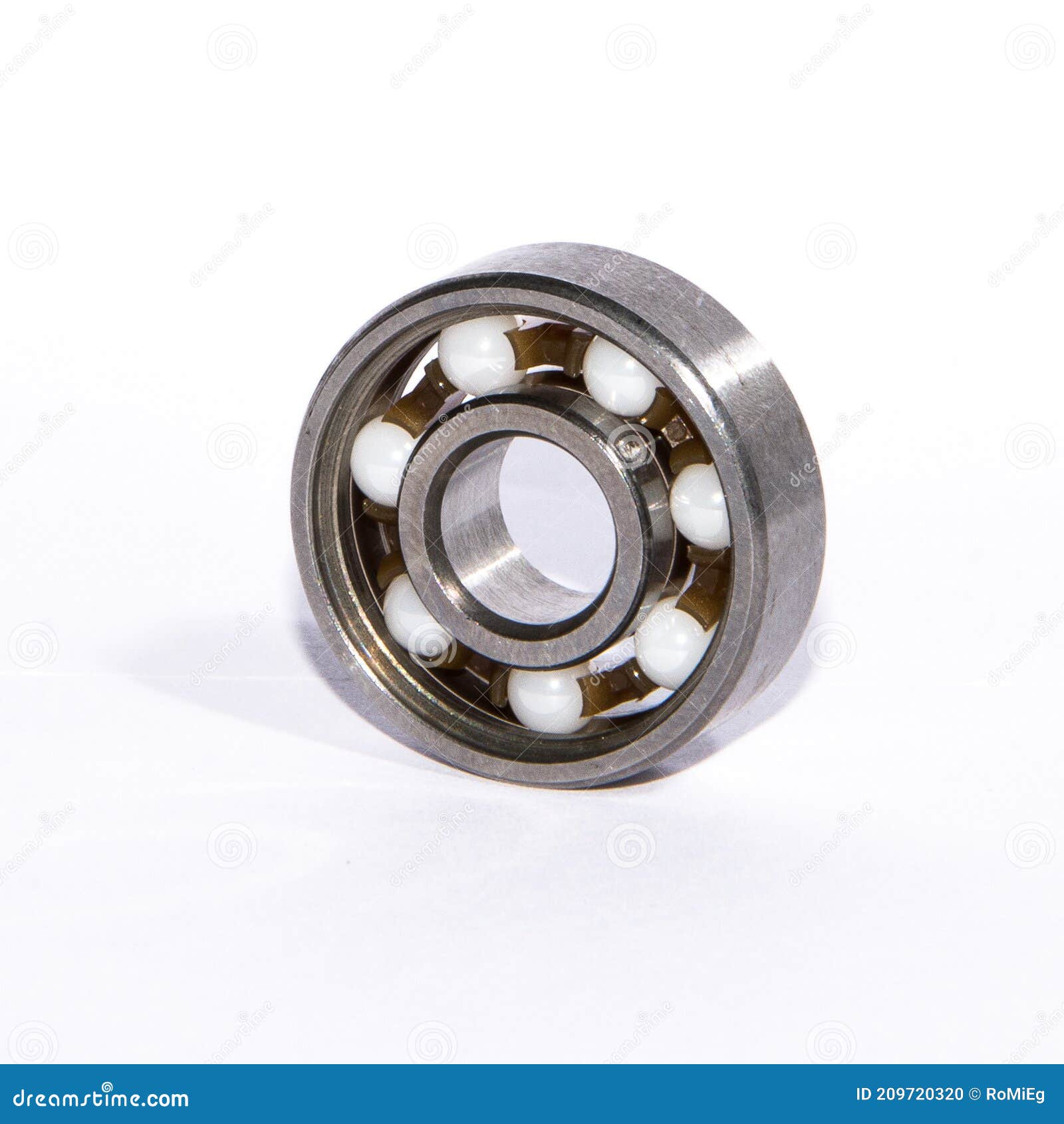 Deep Groove Ball Metal Bearing - Machine Elements Stock Photo - Image ...