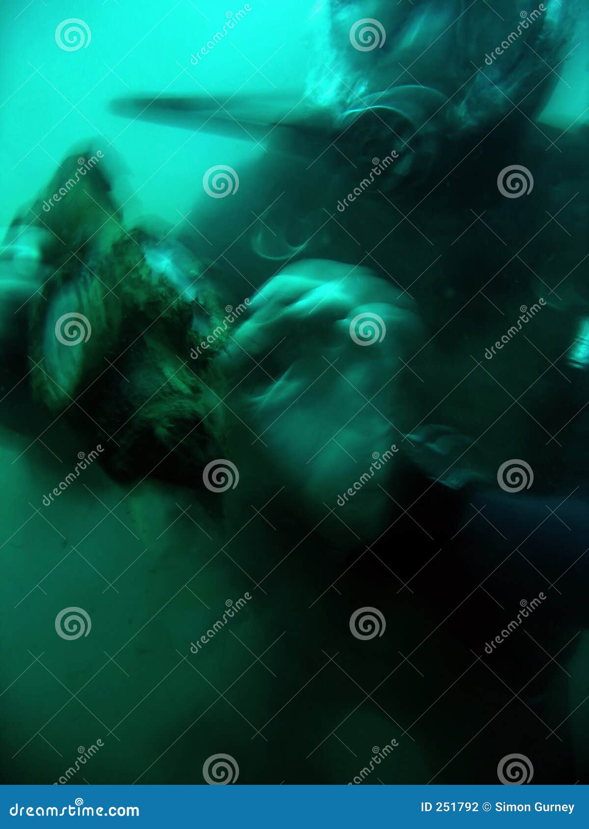 Deep Horror Wreck Diving Scuba Diver Stock Photo - Image of negros ...