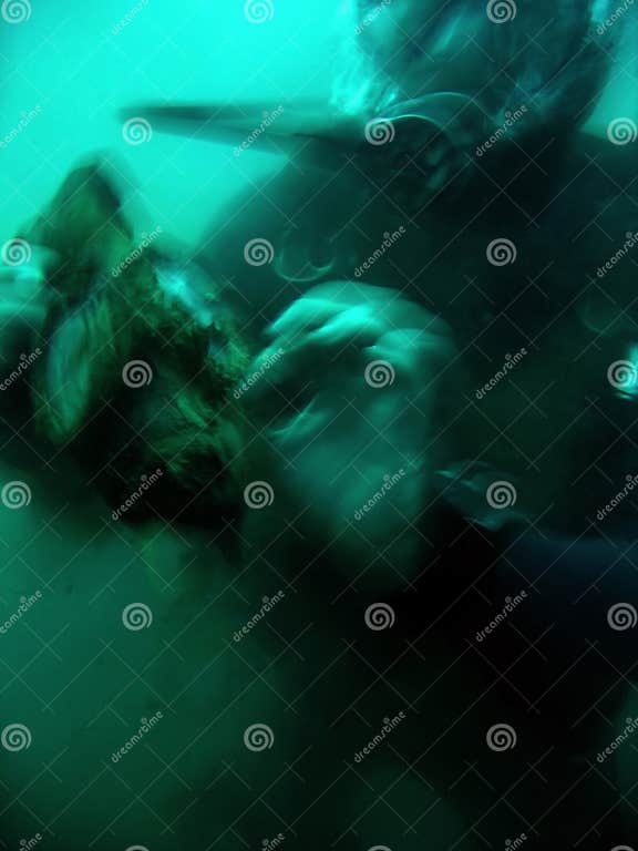 Deep Horror Wreck Diving Scuba Diver Stock Photo - Image of negros ...