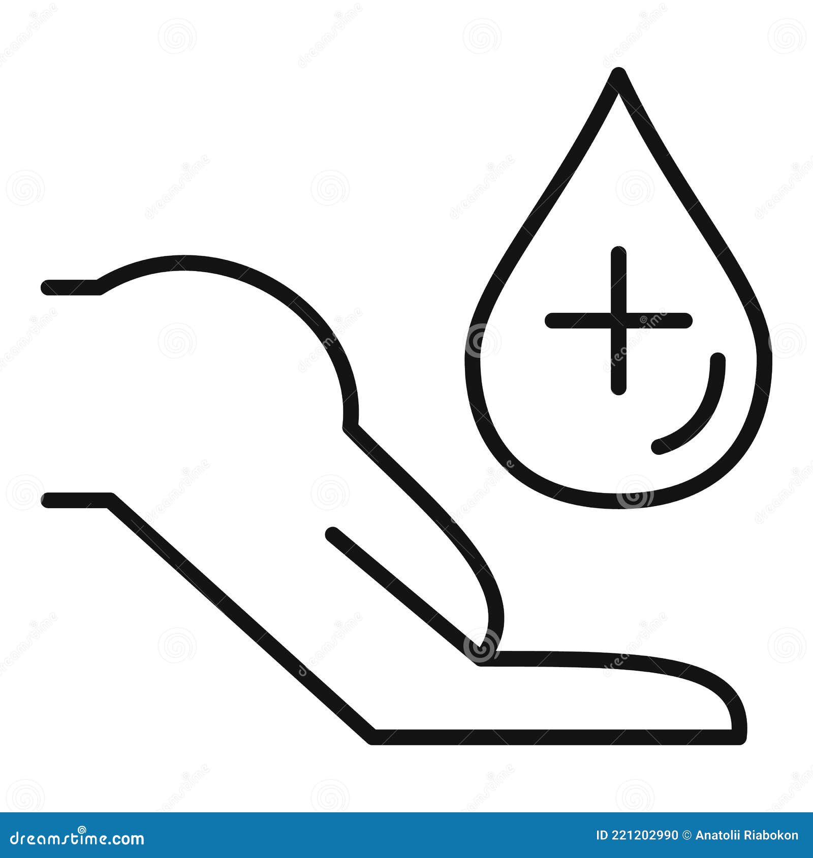 Deep Hydration of Skin Icon, Outline Style Stock Vector - Illustration ...