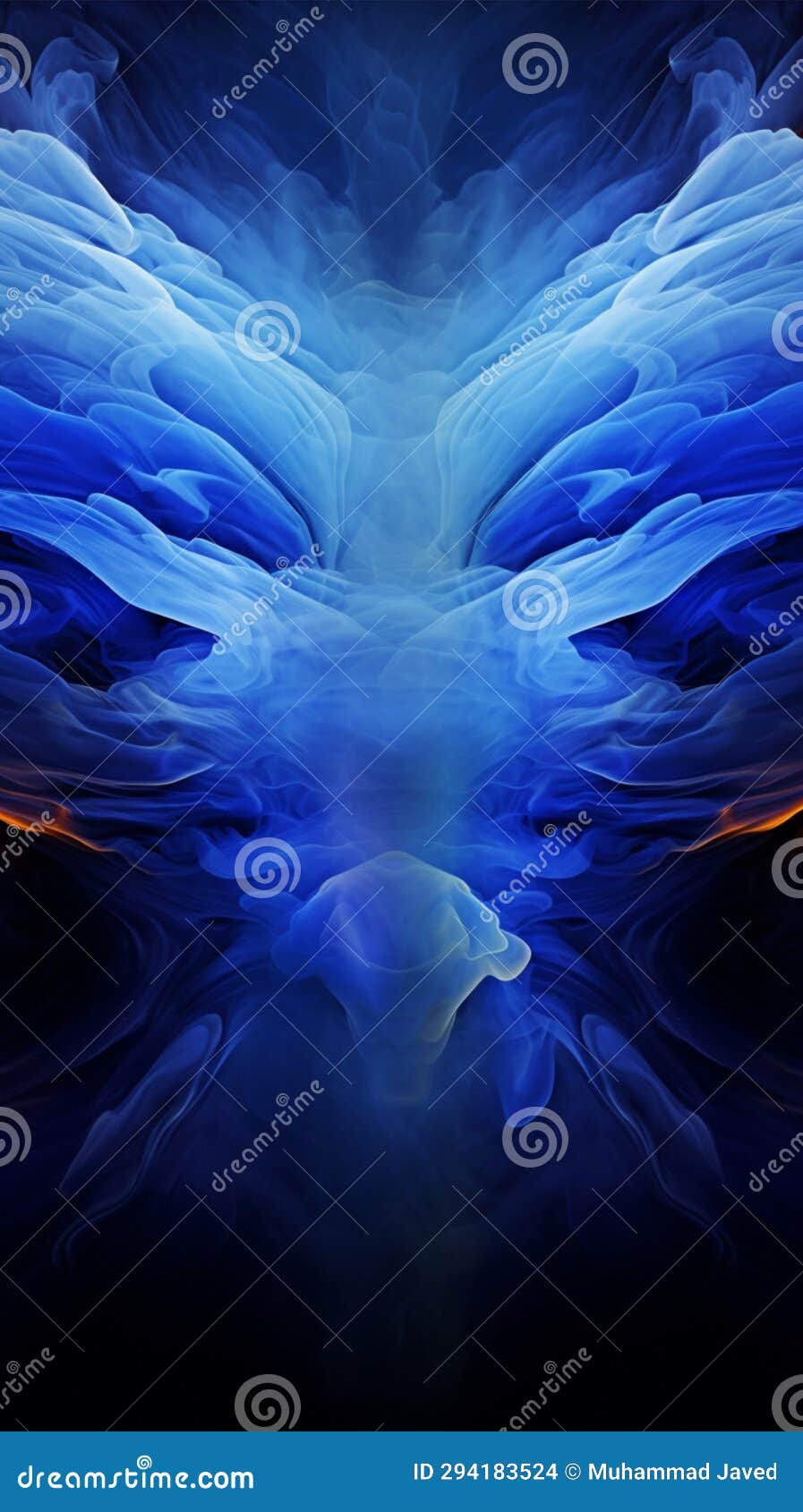 Deep inky blue backdrop stock illustration. Illustration of electric ...