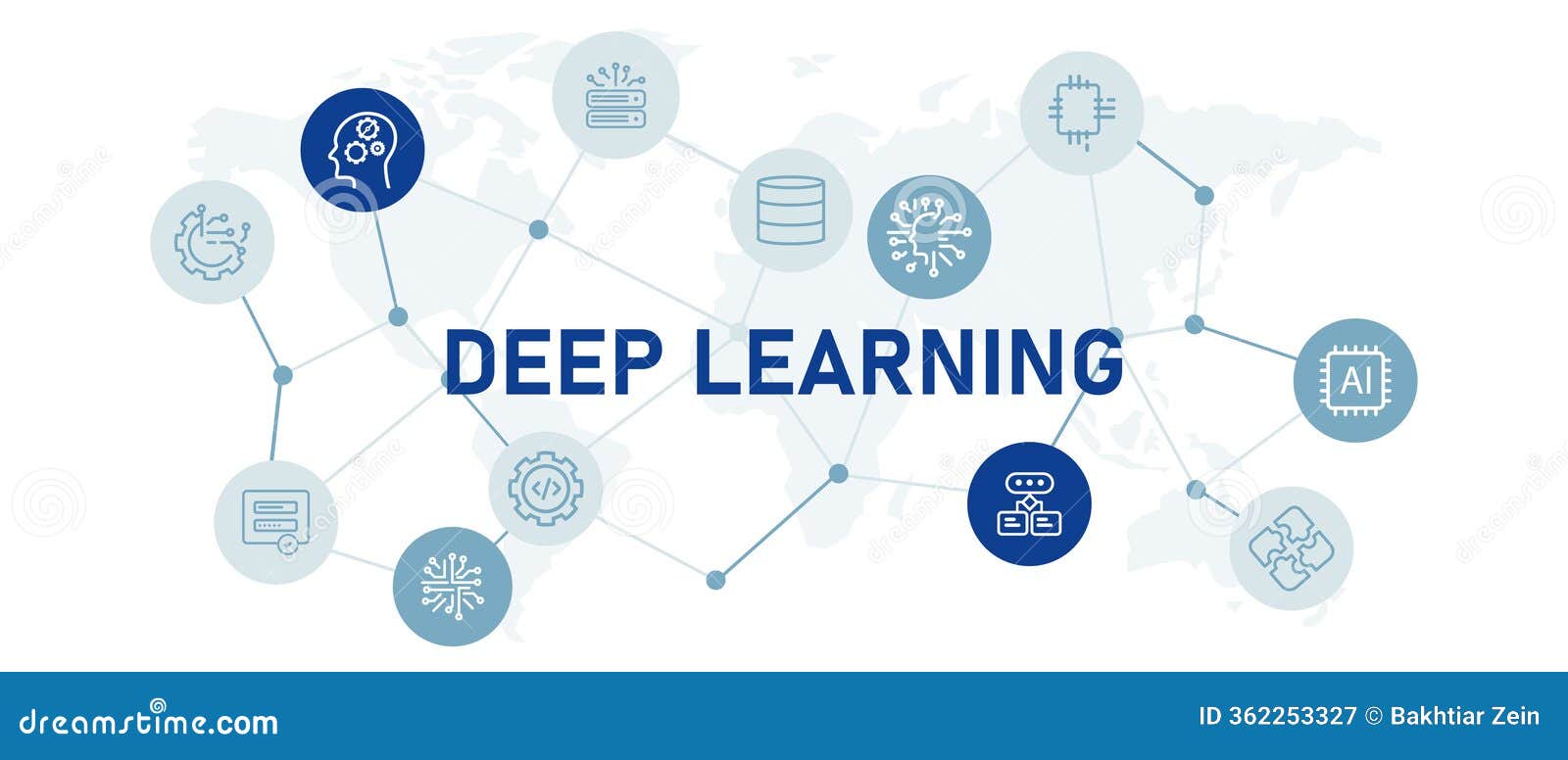 Deep Learning Outline Icons Collection Deep Learning Neural Networks Ai Machine Computer