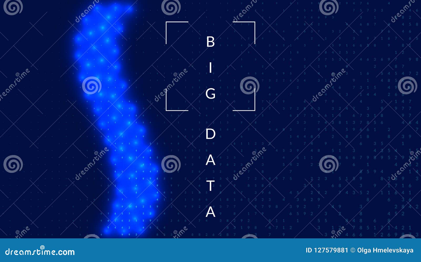 Deep Learning Background. Technology for Big Data, Visualization Stock ...