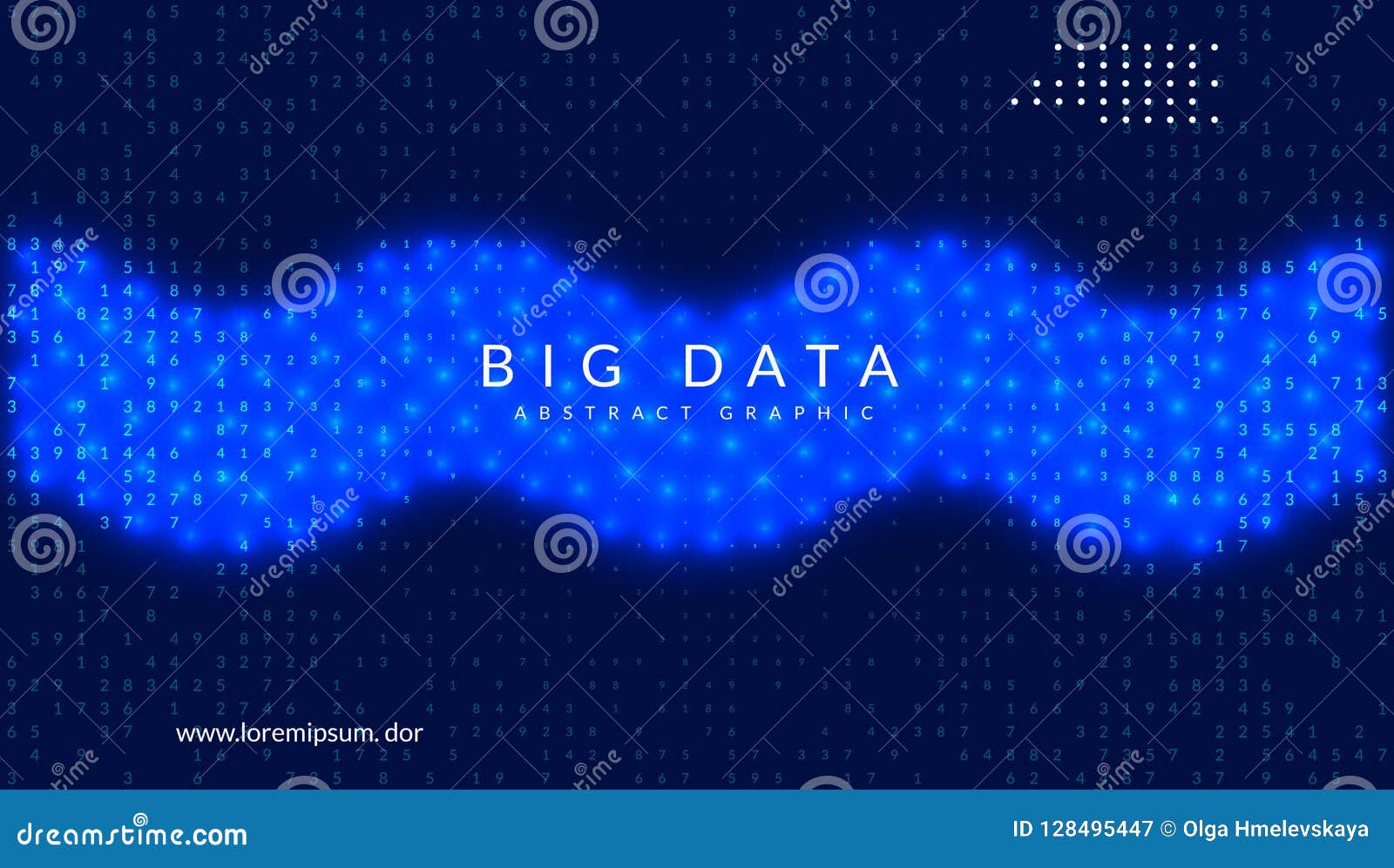 Deep Learning Background. Technology for Big Data, Visualization Stock ...