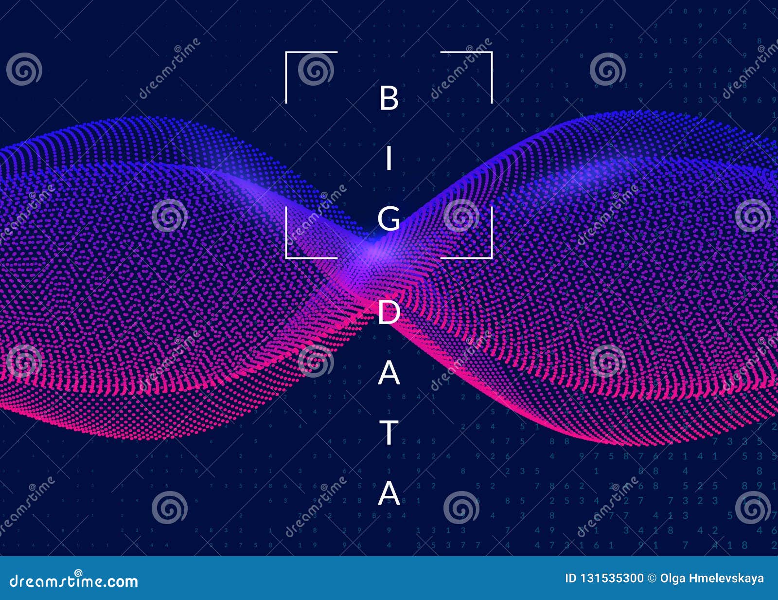 Deep Learning Background. Technology for Big Data, Visualization Stock ...