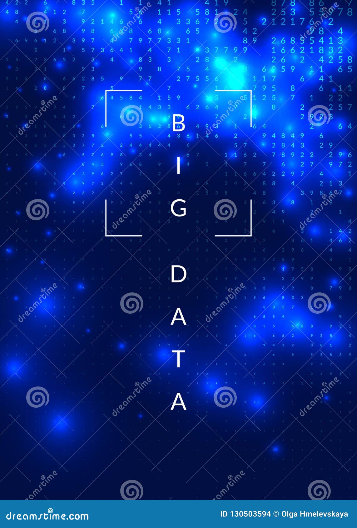 Deep Learning Background. Technology for Big Data, Visualization Stock ...