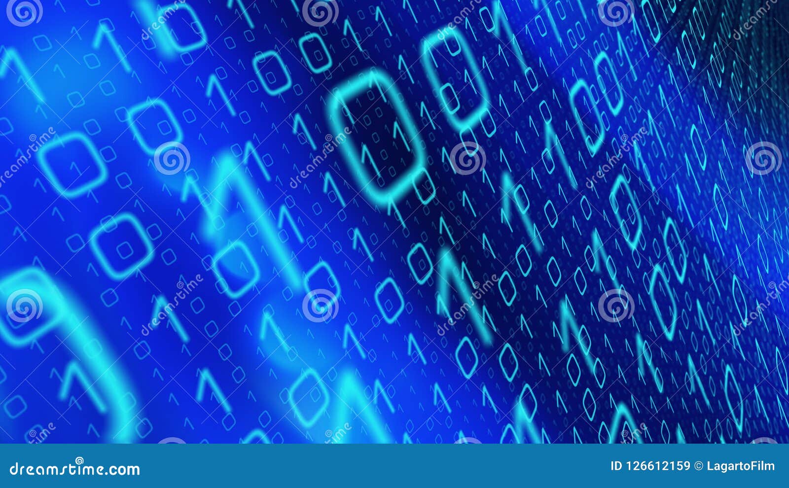 Deep Learning Code Processing Big Data Informations Stock Illustration ...