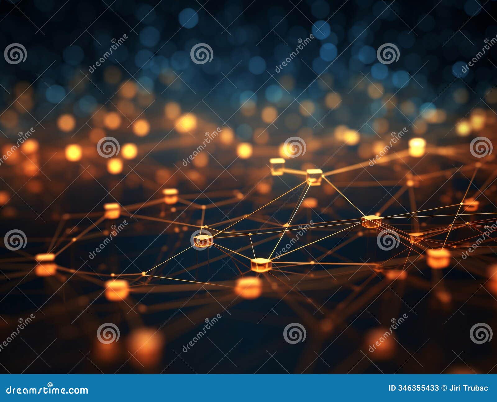 Deep Learning Concept. Digital Technology Abstract Background ...