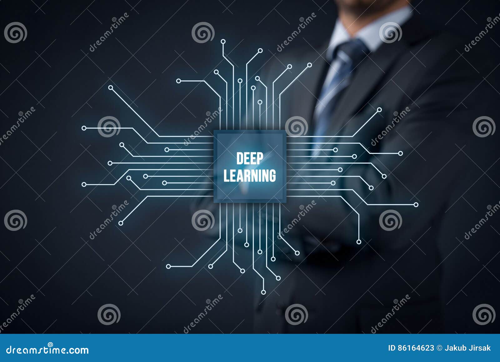 Deep learning concept stock image. Image of futuristic - 86164623