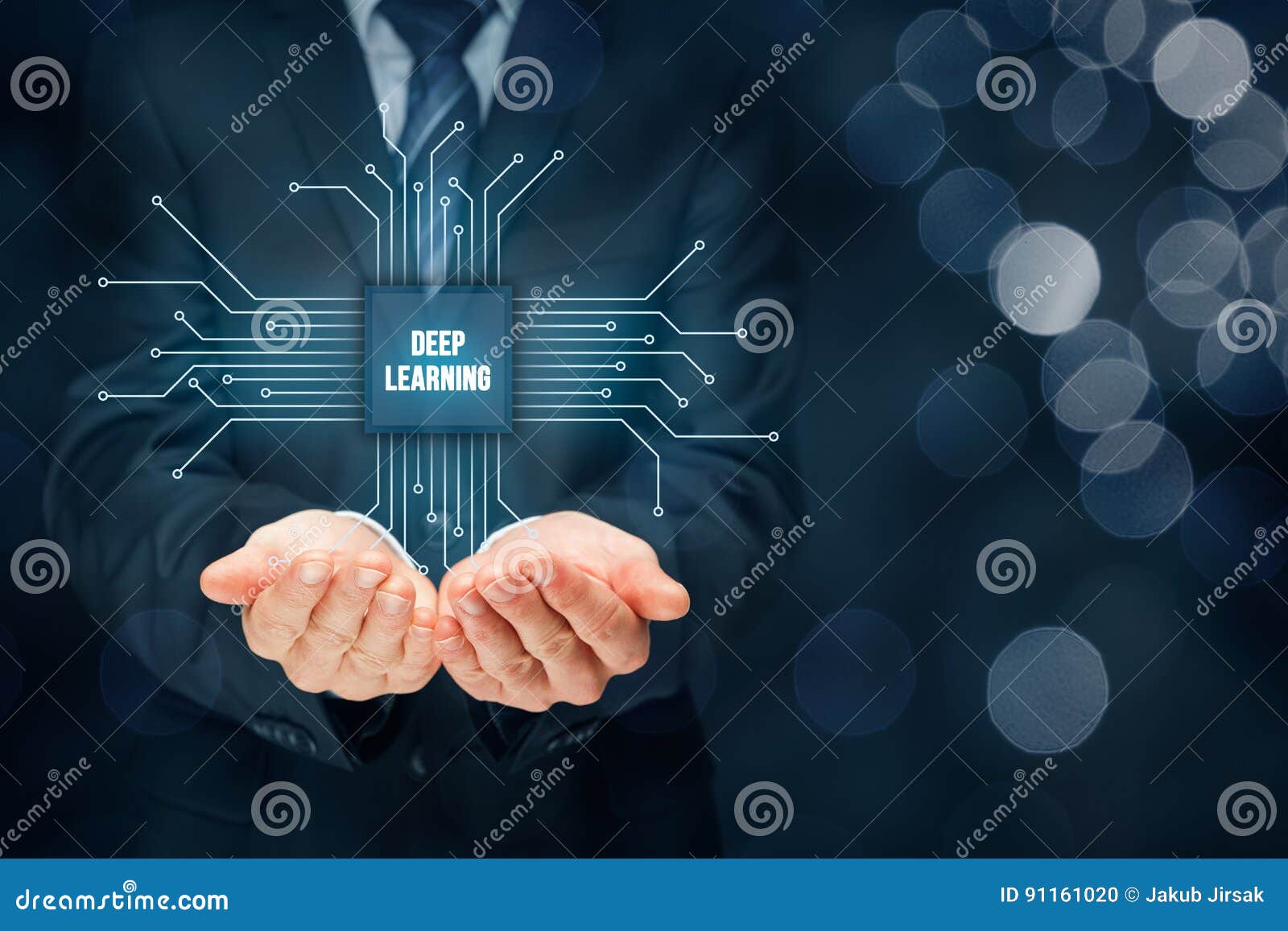 Deep learning concept stock photo. Image of tech, intelligence - 91161020