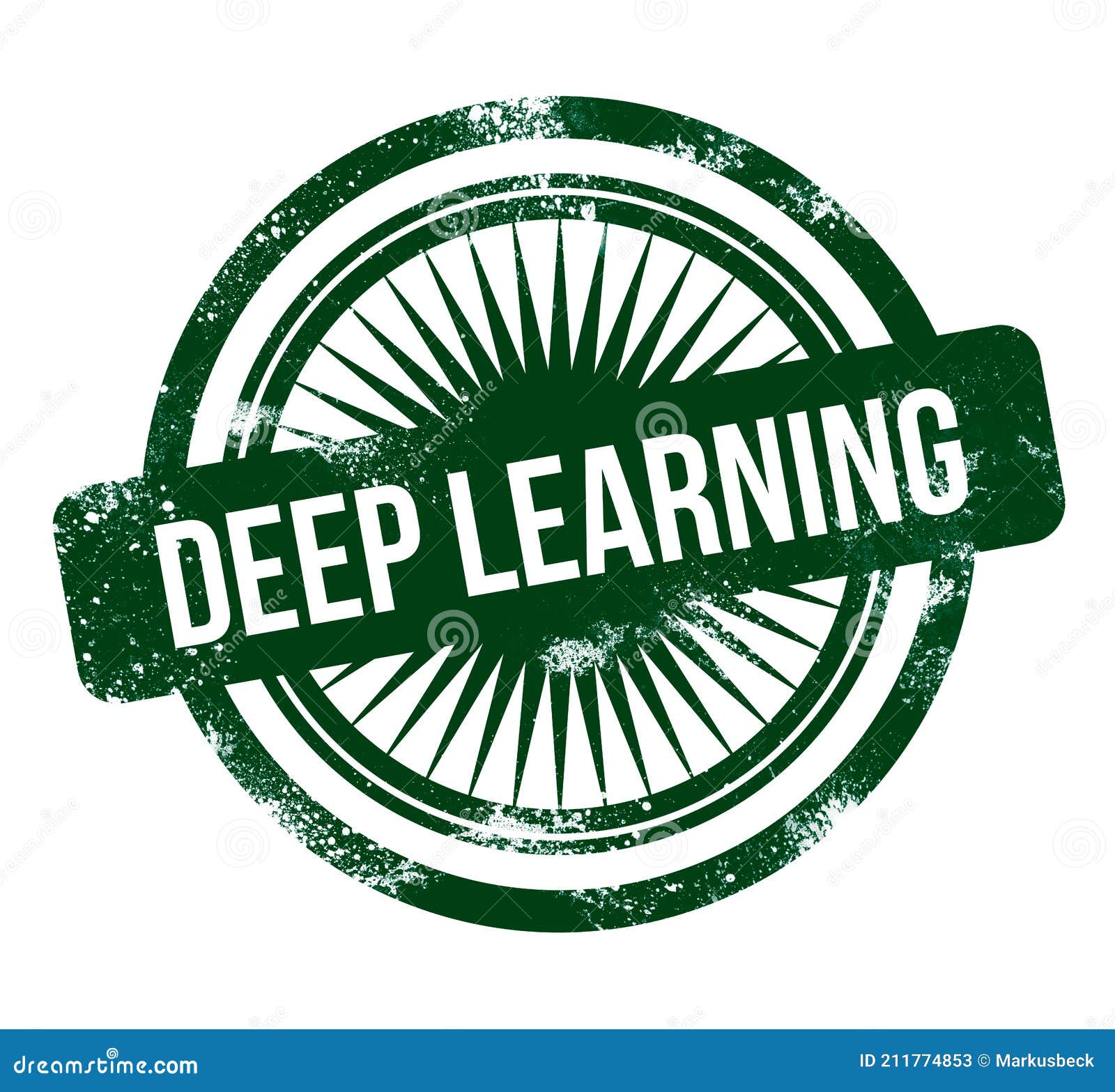 Deep Learning - Green Grunge Stamp Stock Illustration - Illustration of ...