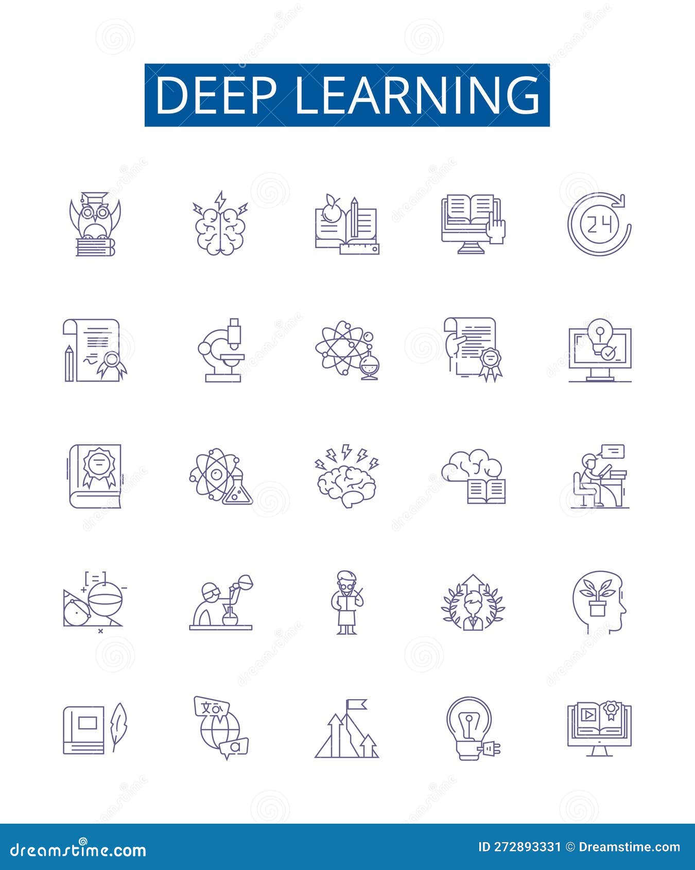 Deep Learning Line Icons Signs Set. Design Collection Of Deep Learning ... Deep Learning Line Icons Signs Set. Design Collection Of Deep Learning ...
